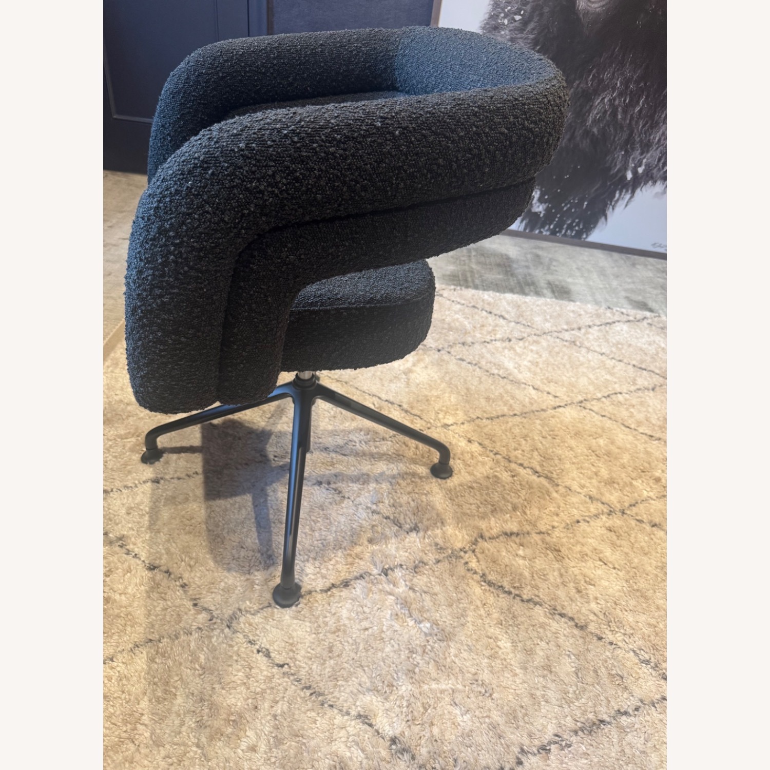 Mia Boucle Desk Chair - AptDeco
