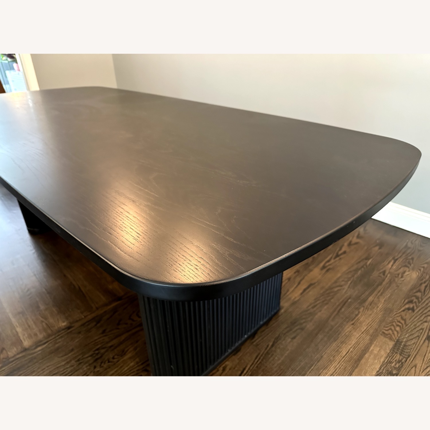 Crate & Barrel Black Walton Dining Table - AptDeco