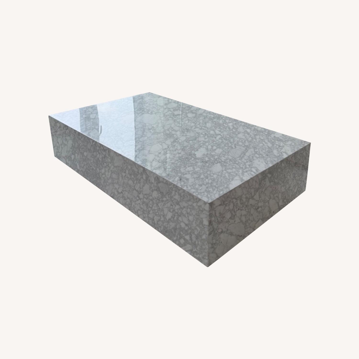 Marlin Marble Coffee Table - AptDeco