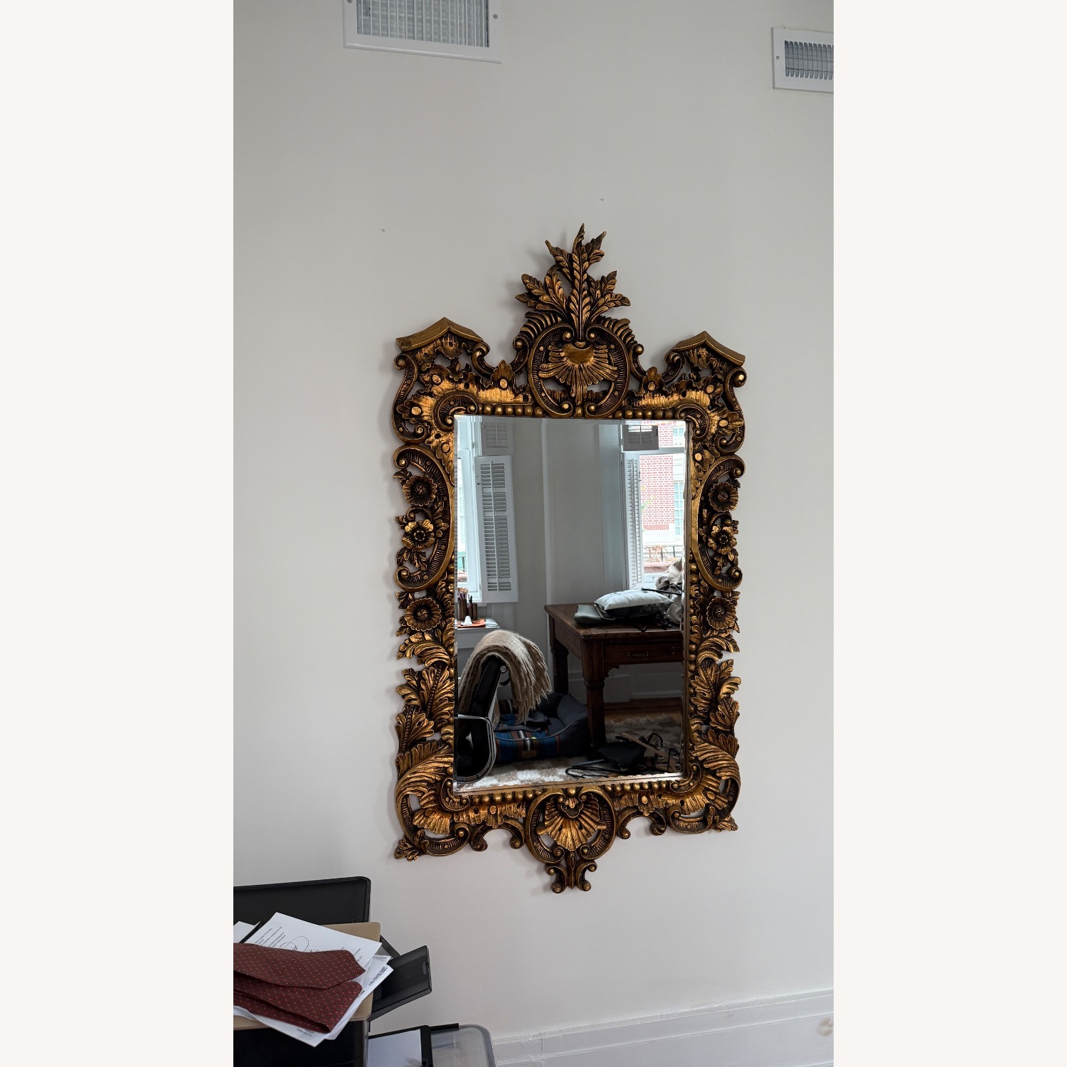 Vintage Mirror in 14th Century Style - AptDeco