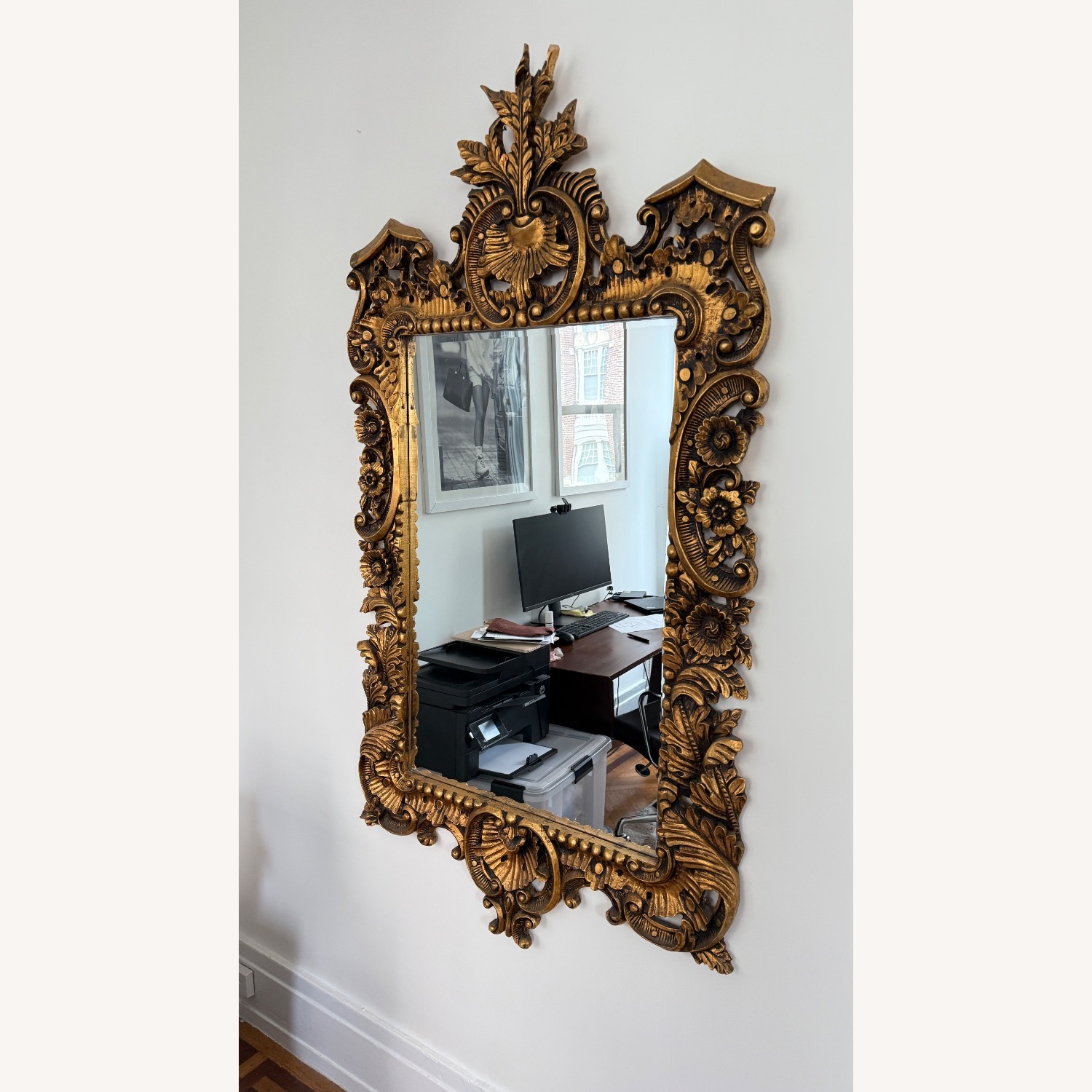 Vintage Mirror in 14th Century Style - AptDeco