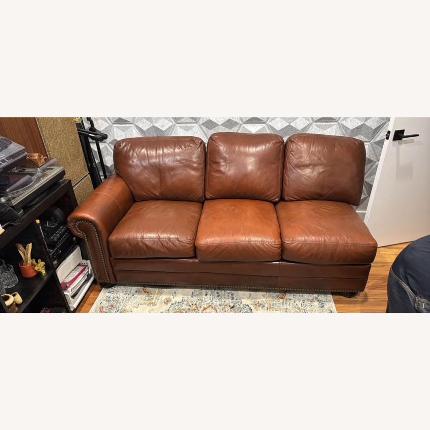 Brown Loveseat - AptDeco