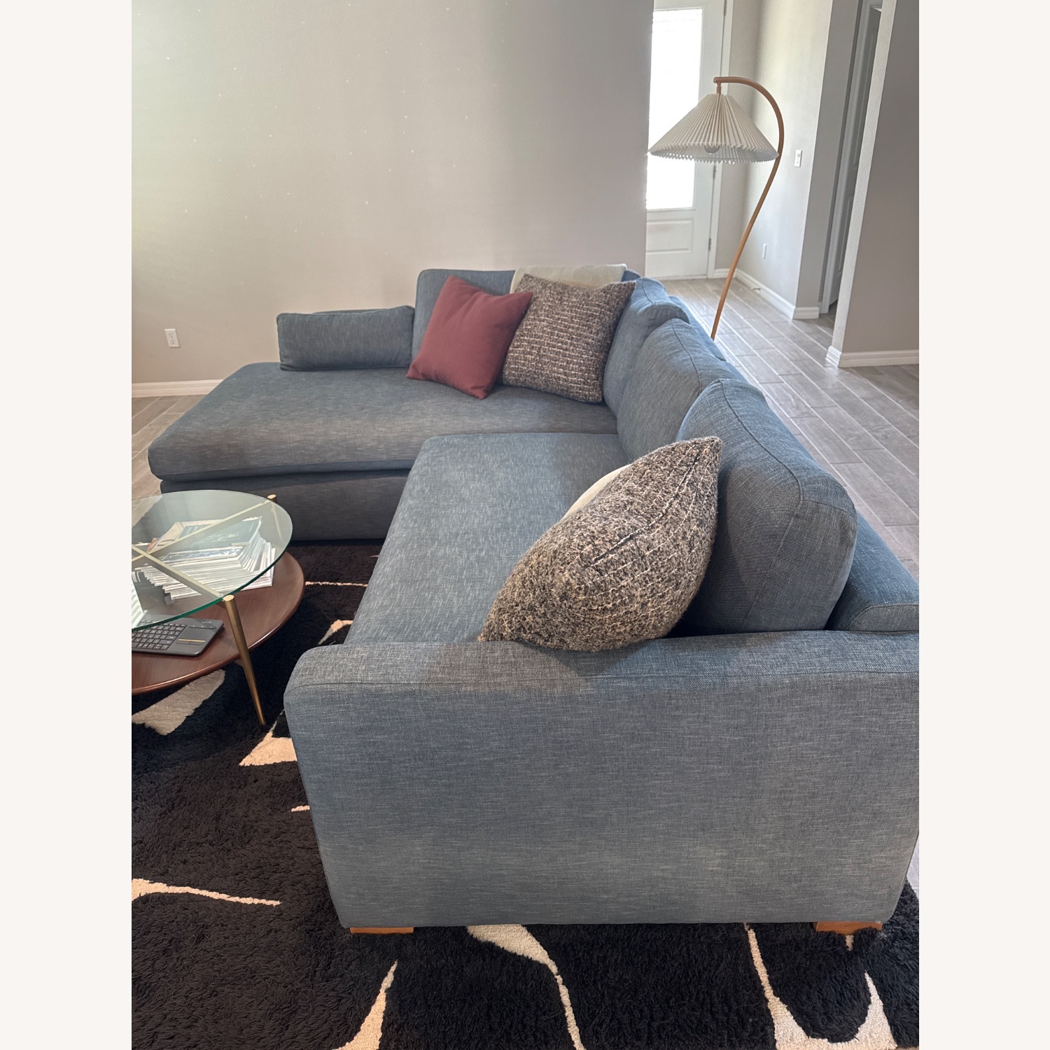 Interior Define Charly Chaise Sectional Sofa - AptDeco