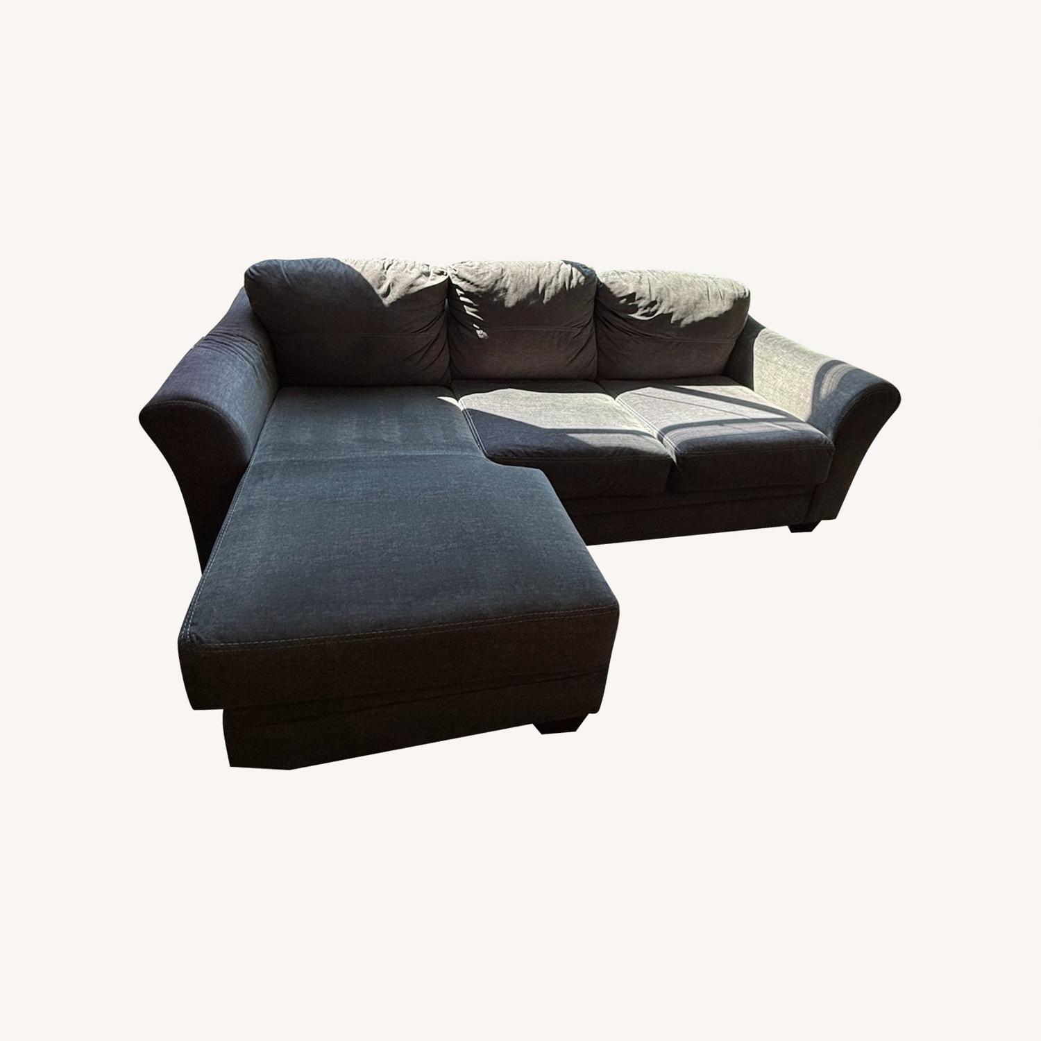 Ashley Furniture Extremely Comfortable Gray Couch - AptDeco