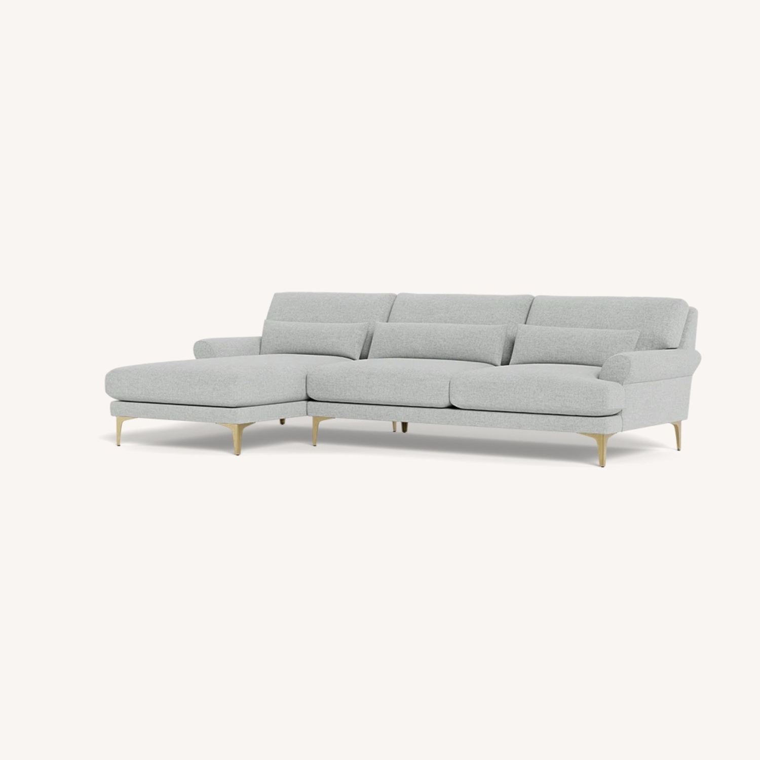 Interior Define Maxwell 2-Piece Sectional w Chaise - AptDeco