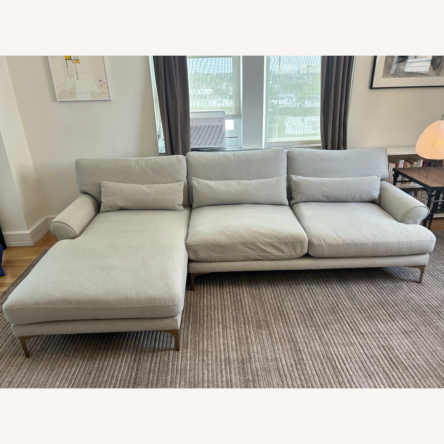 Interior Define Maxwell 2-Piece Sectional w Chaise - AptDeco