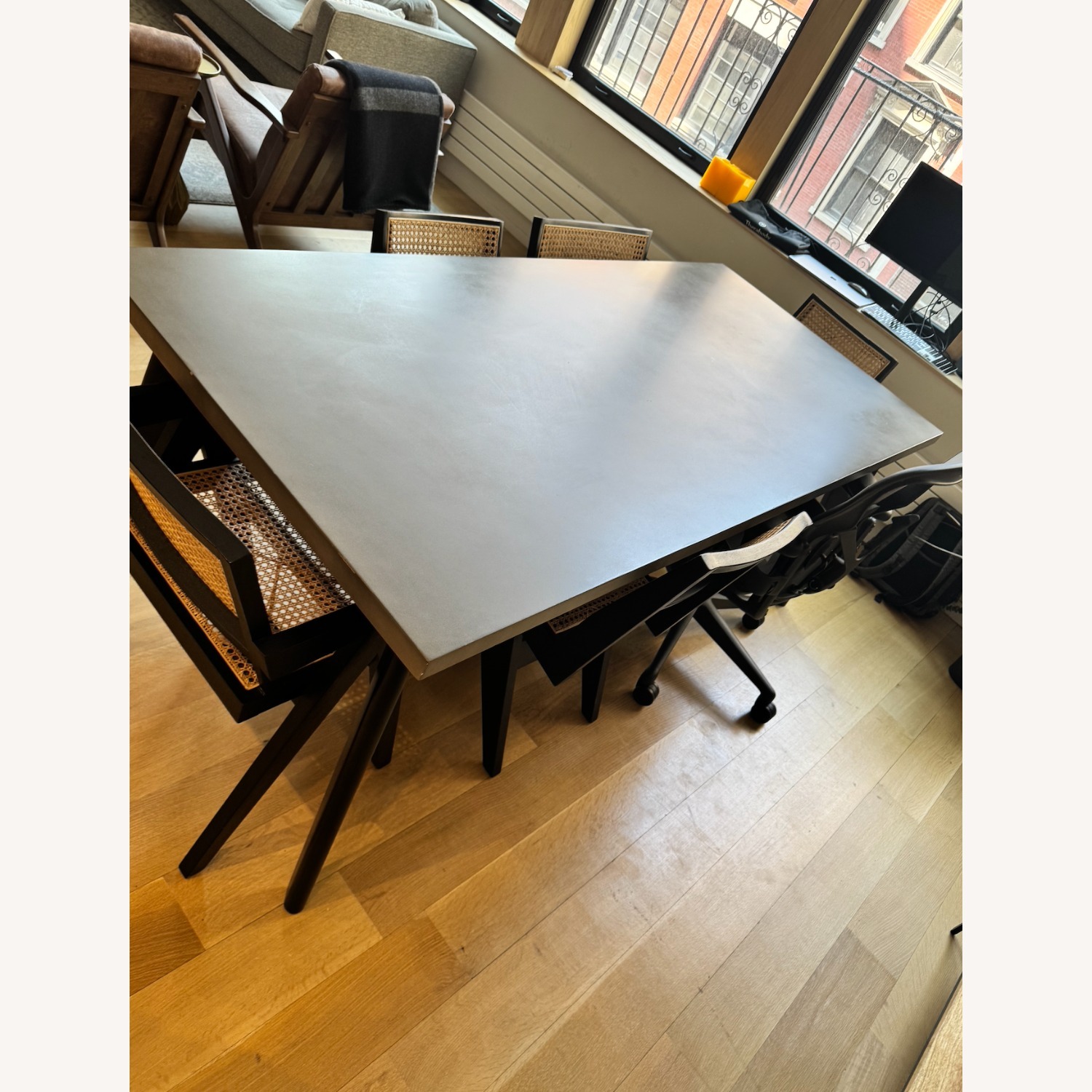 CB2 Concrete Dining Table (6-8 ppl) - AptDeco