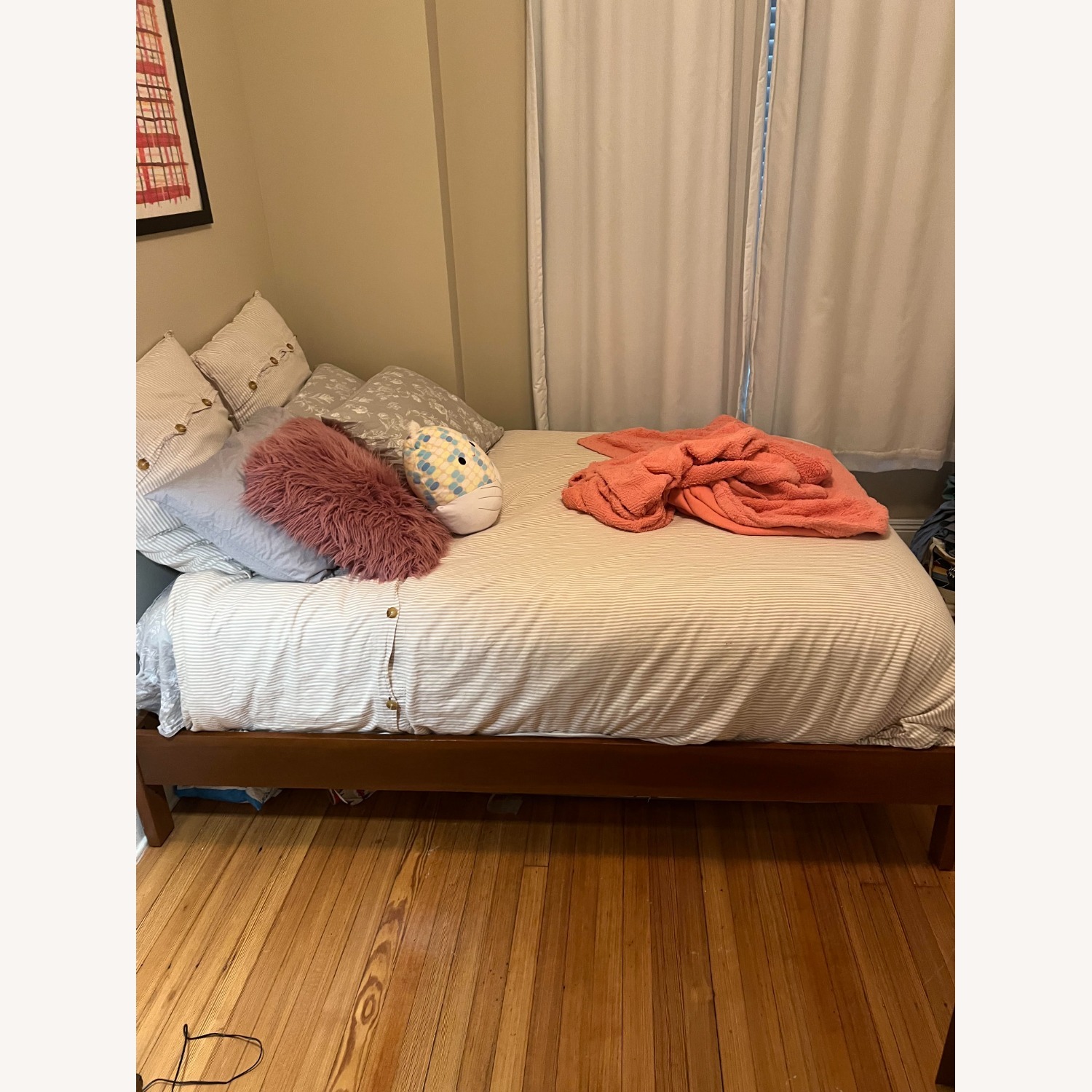 West Elm Simple Queen Bed Frame - AptDeco