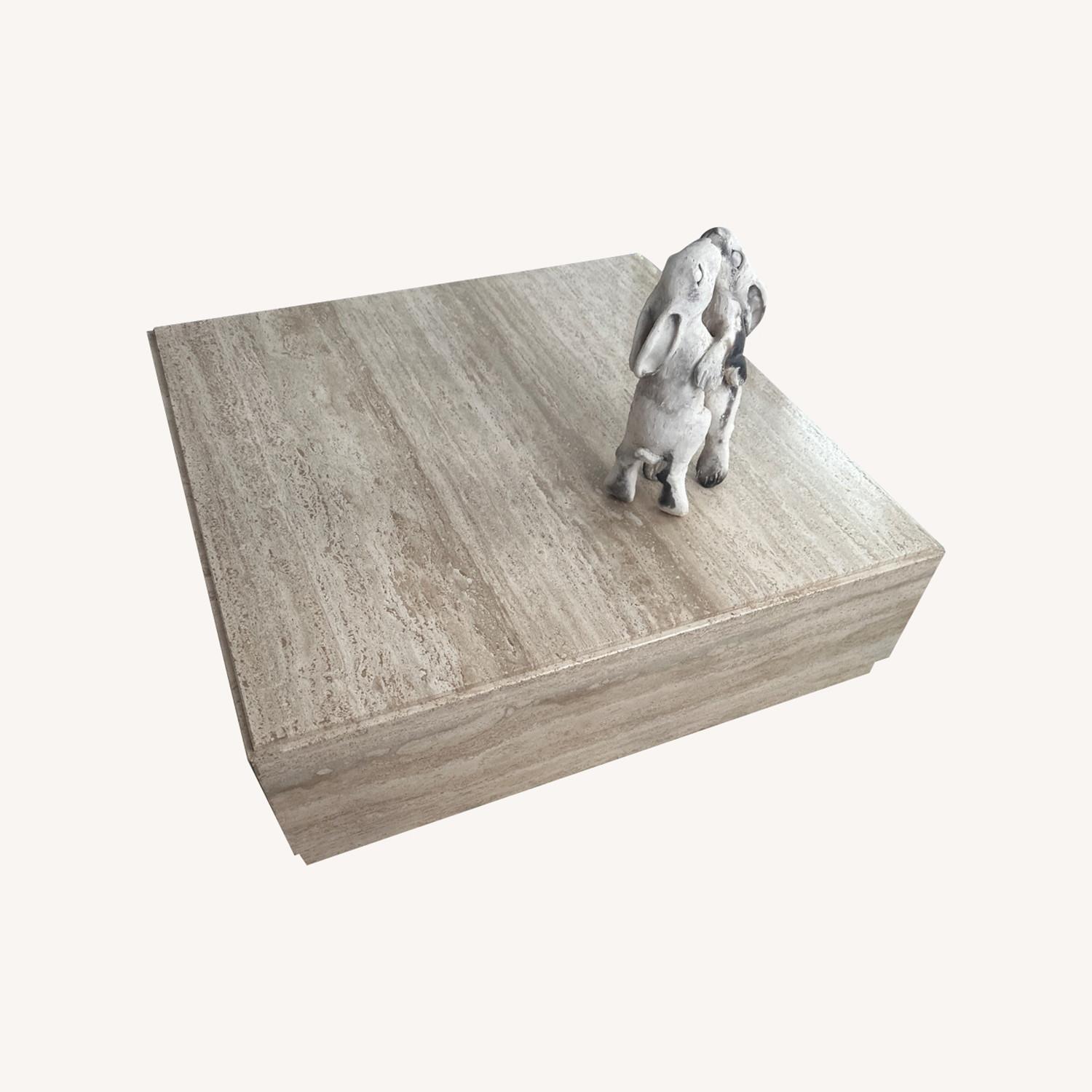Roche Bobois Marble Heavy Coffee Table - AptDeco