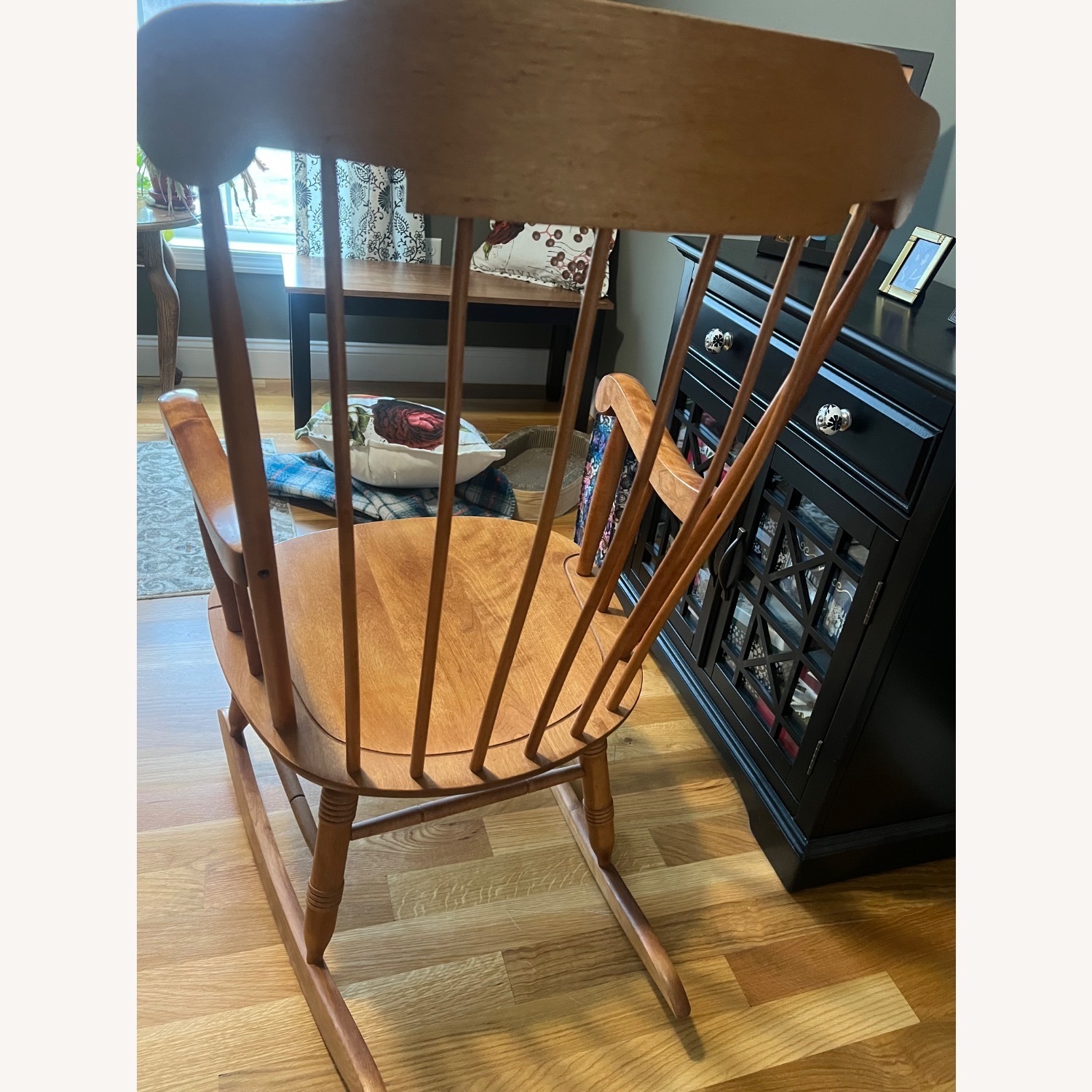 Nichols & Stone Solid Maple Rocking Chair - AptDeco
