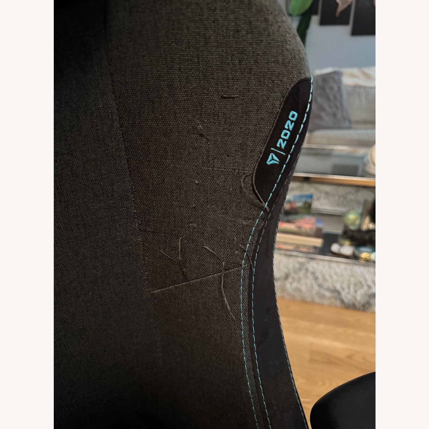 Secretlab Omega 2020 SoftWeave Charcoal Blue Chair - AptDeco