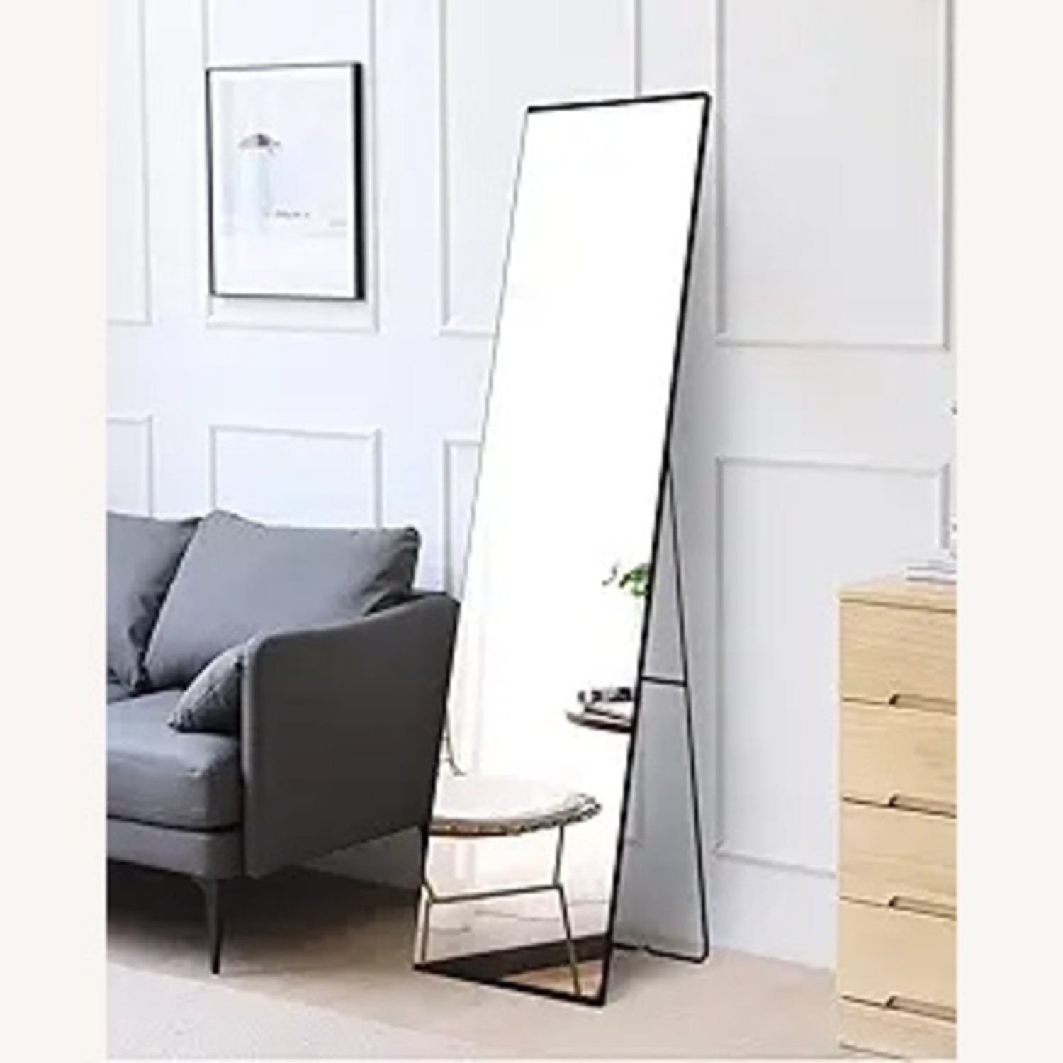Full Body Floor Mirror / Black - AptDeco