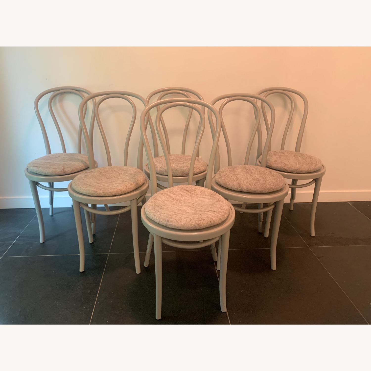 Crate & Barrel Vienna Chairs Set of 6 - AptDeco