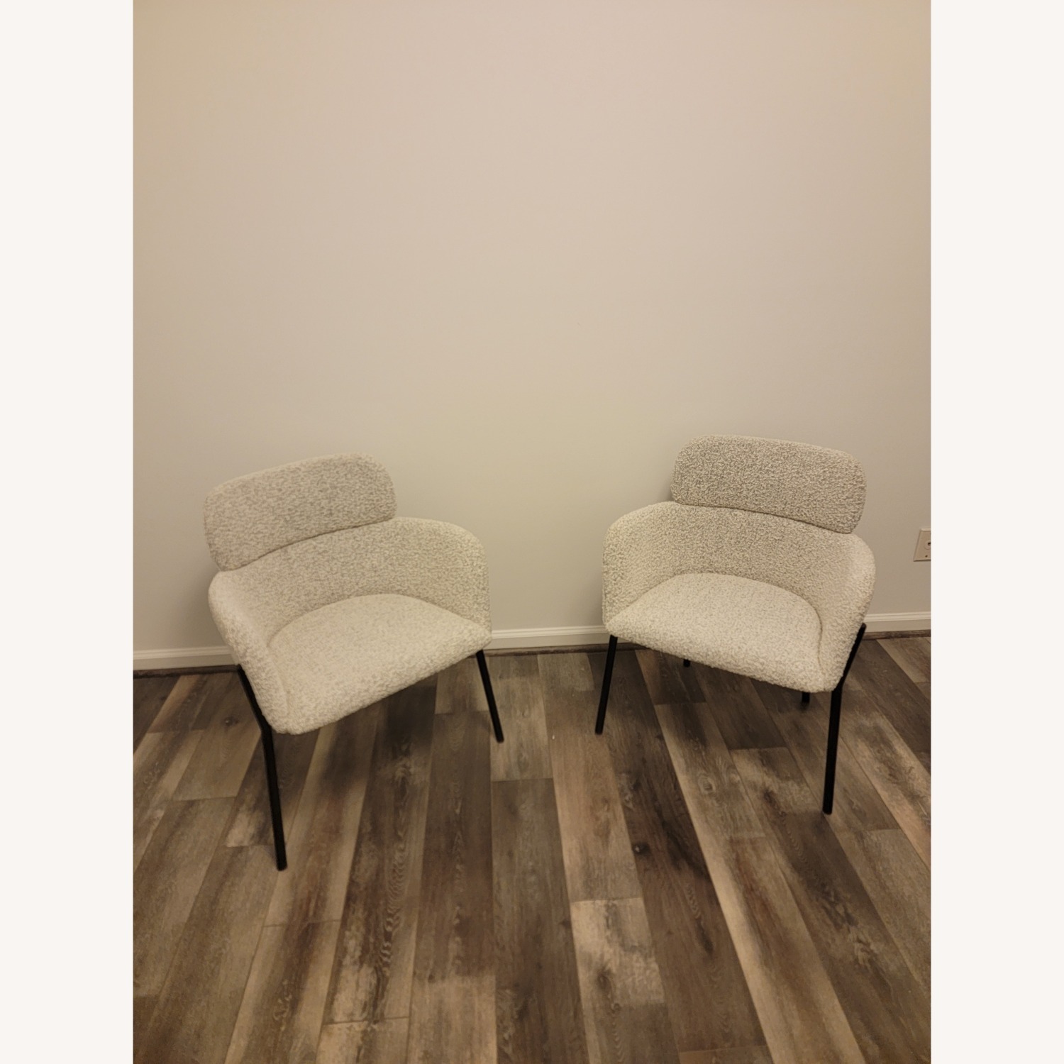 CB2 Boucle Dining Chair Set of 2 - AptDeco