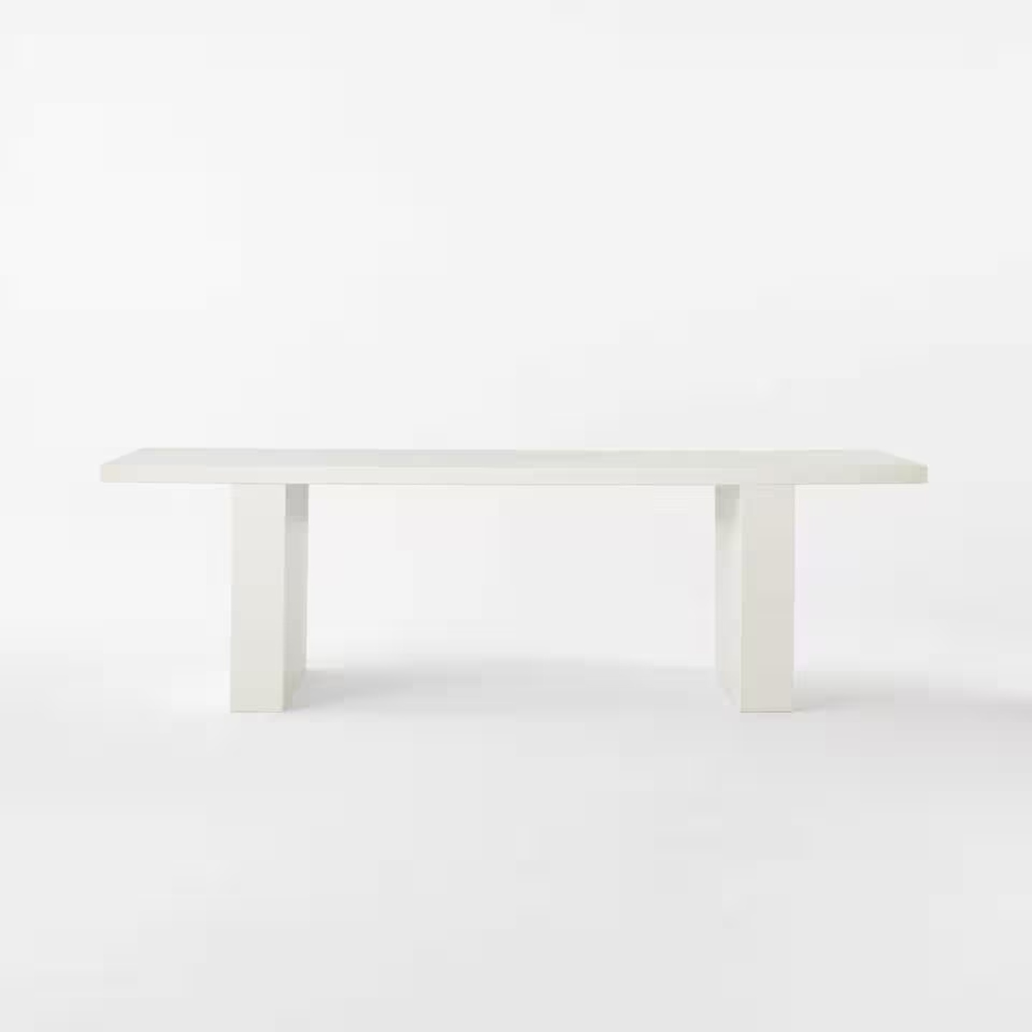 CB2 White Resin Dining Table - AptDeco