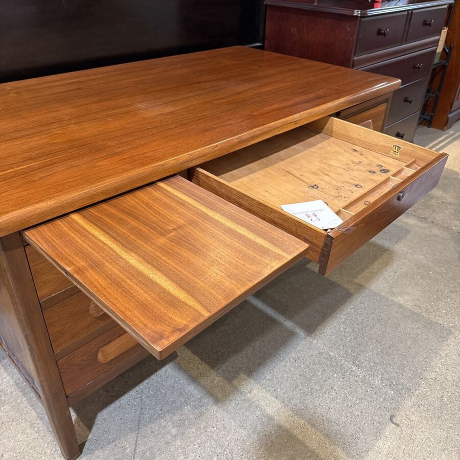 Jackson Desks Vintage Solid Wood Desk - AptDeco