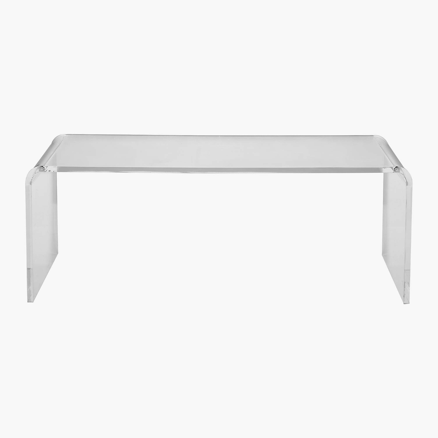CB2 Peekaboo 44" Acrylic Tall Coffee Table - AptDeco