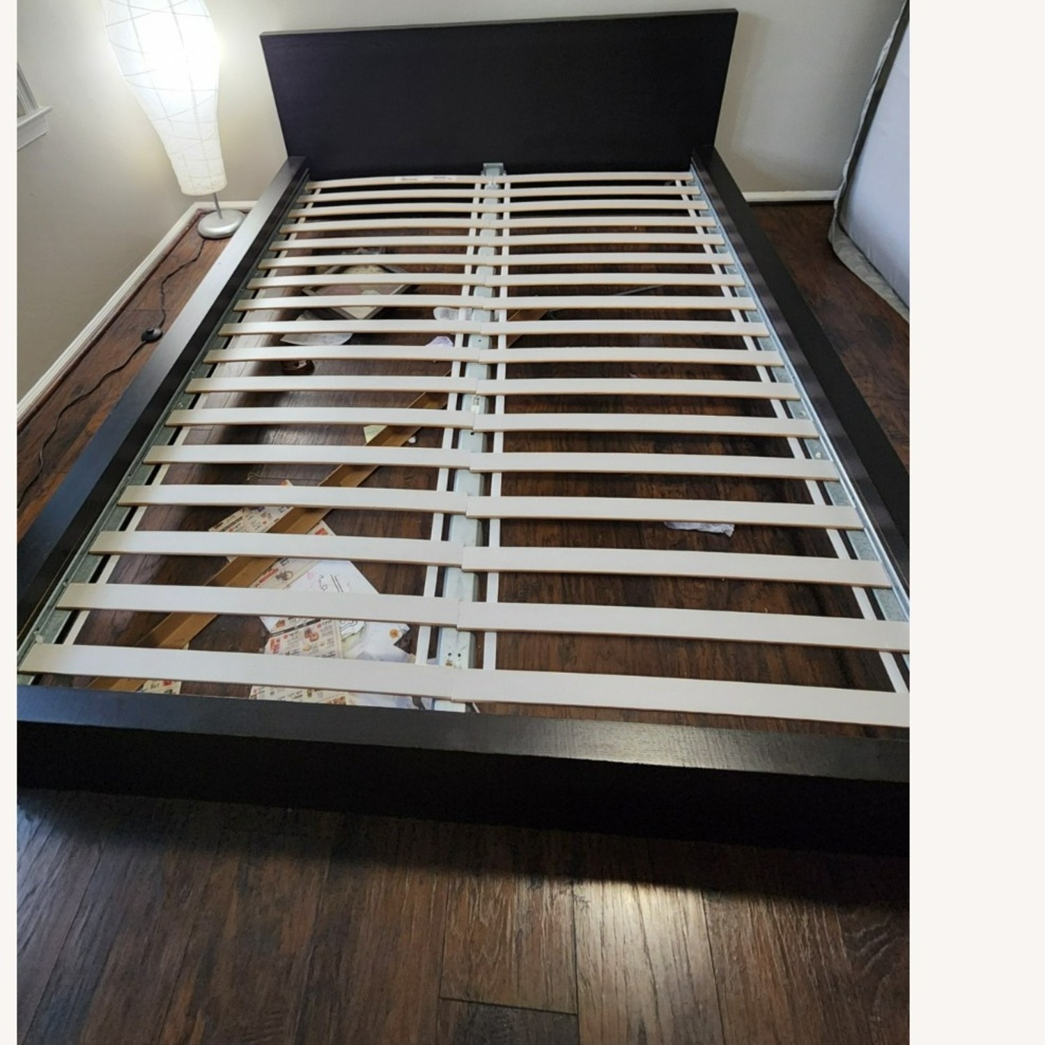 IKEA Queen Wooden Bed Frame - AptDeco