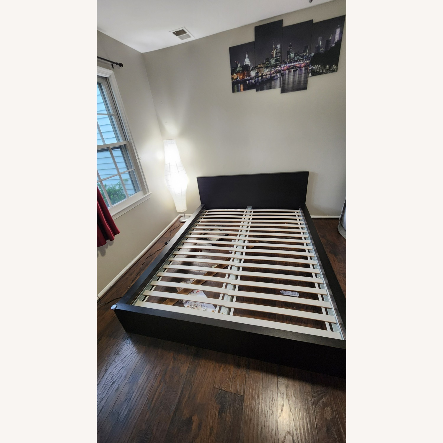 IKEA Queen Wooden Bed Frame - AptDeco