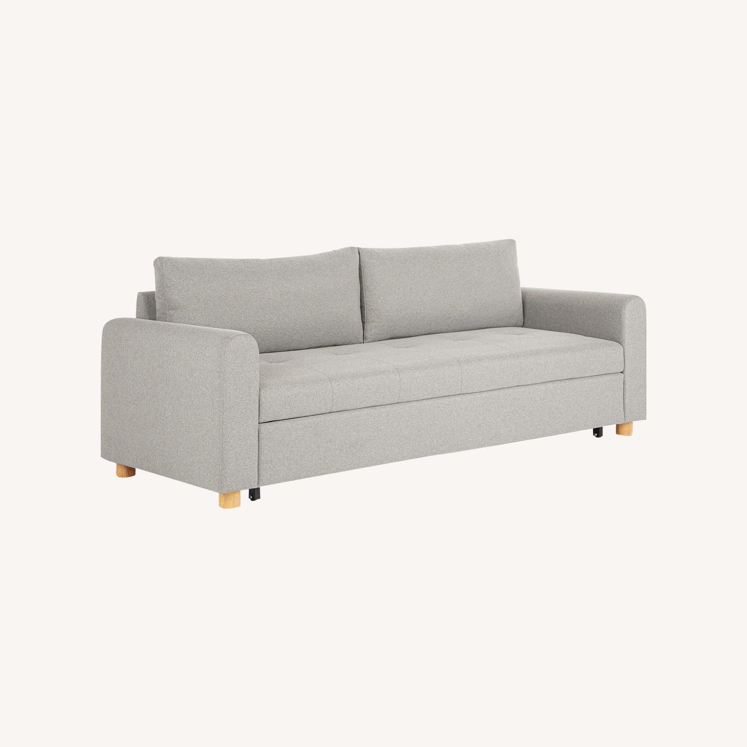 Article Nordby Grey Sofa With Pull Out Bed - AptDeco