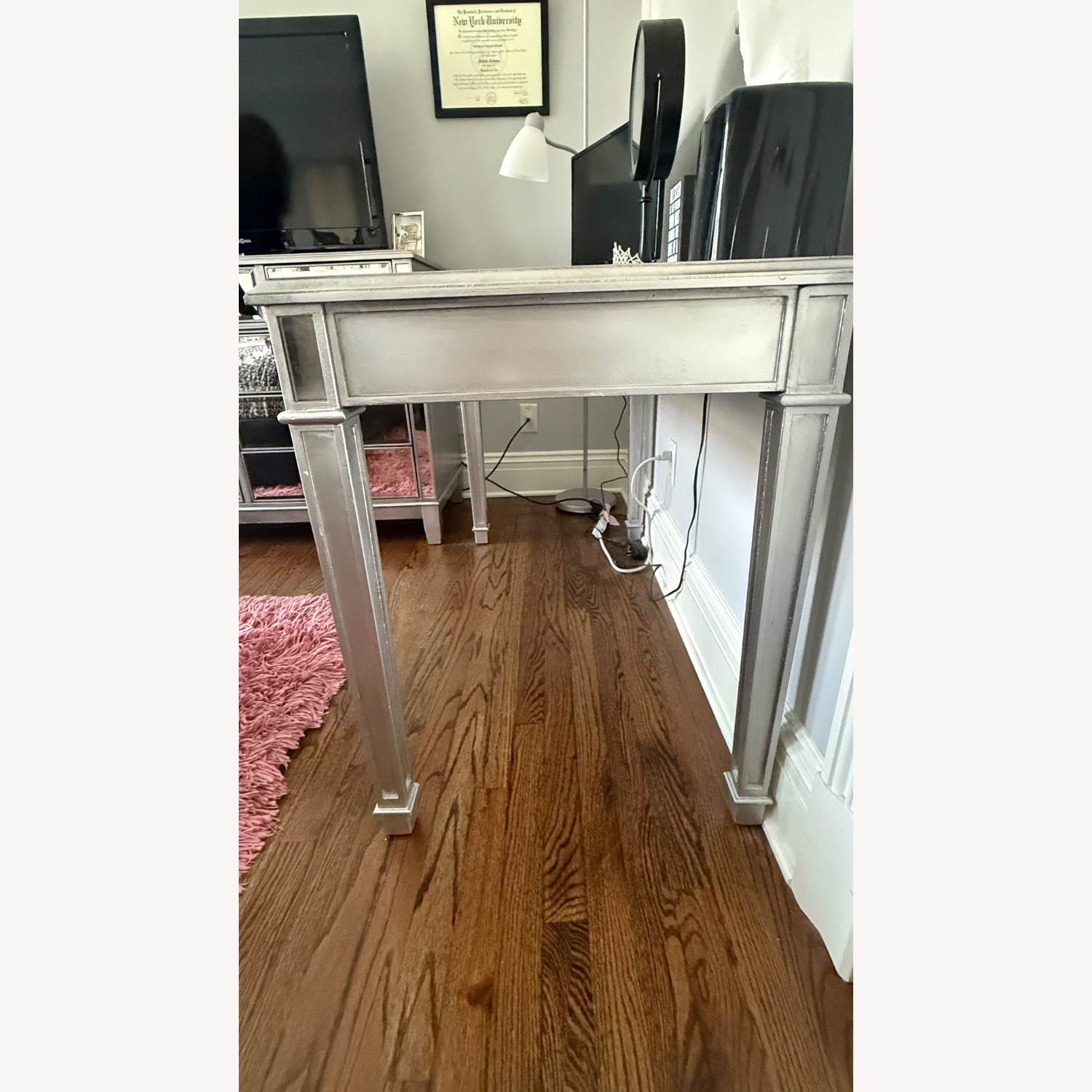 Pier 1 Imports Mirrored Desk - AptDeco