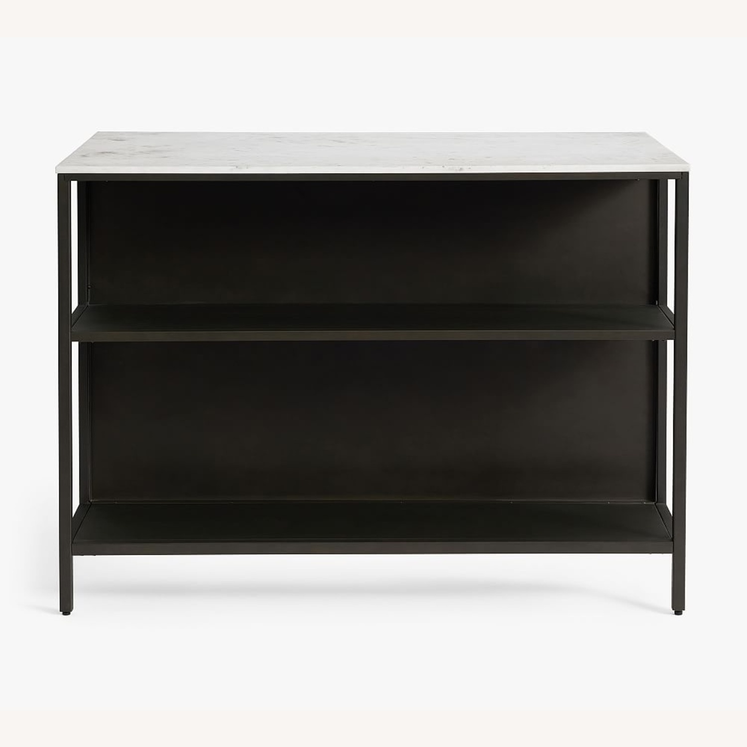 Pottery Barn Delaney Marble Kitchen Island - AptDeco