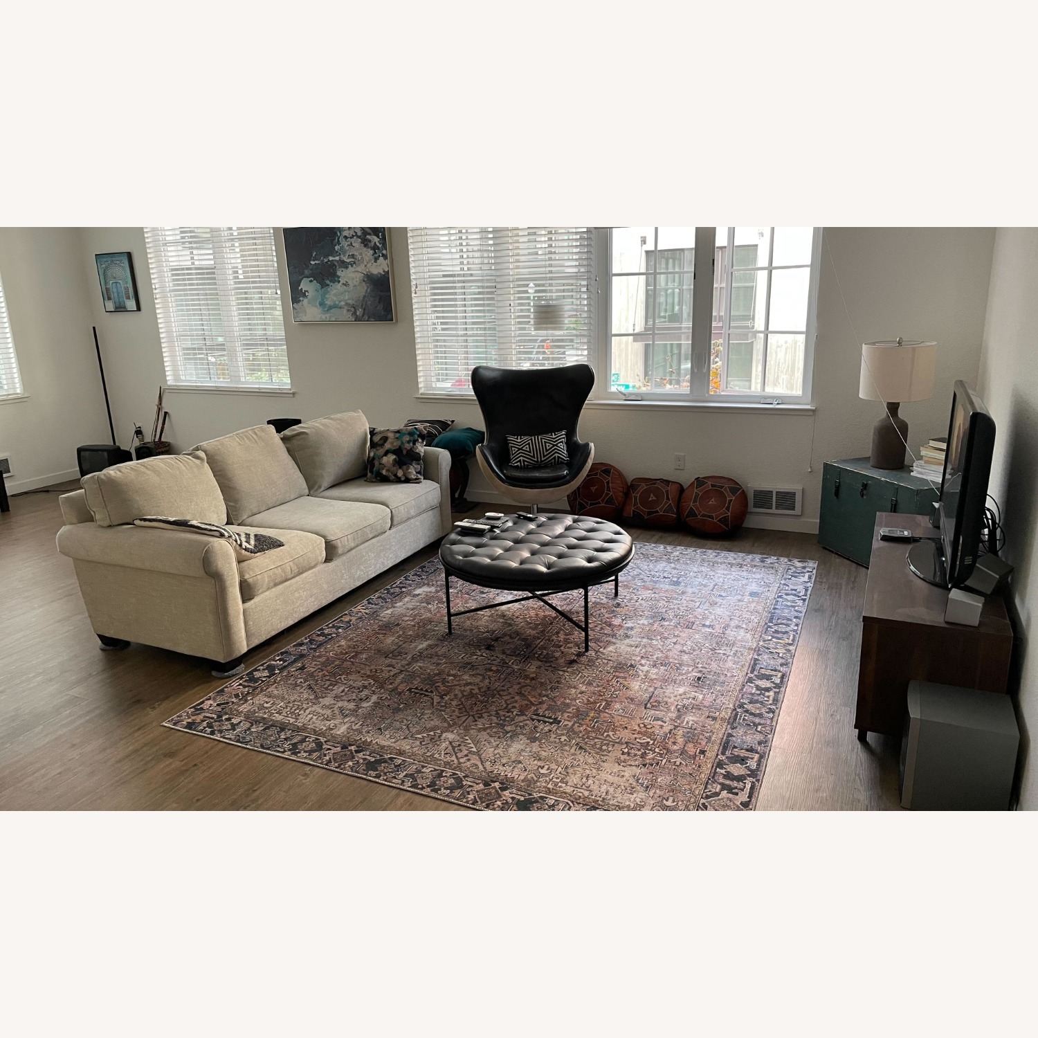 Vintage Restoration Hardware Copenhagen Egg Chair - AptDeco