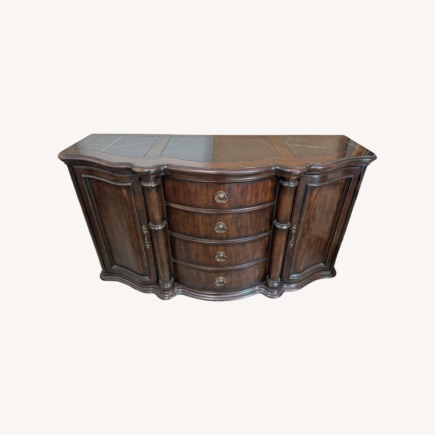 Bernhardt Buffet with Black Marble Top - AptDeco