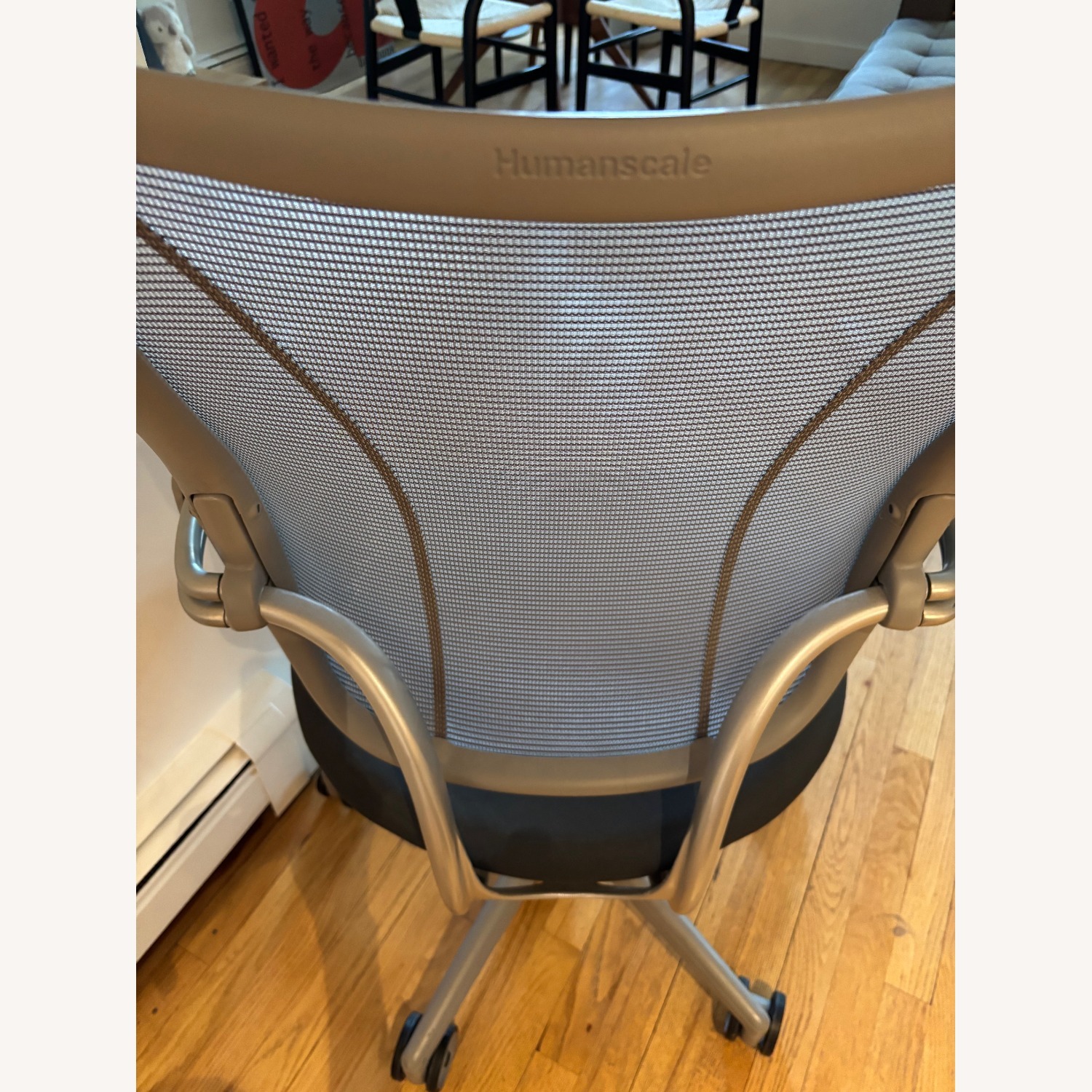Humanscale Office Chair Grey Mesh Back - AptDeco