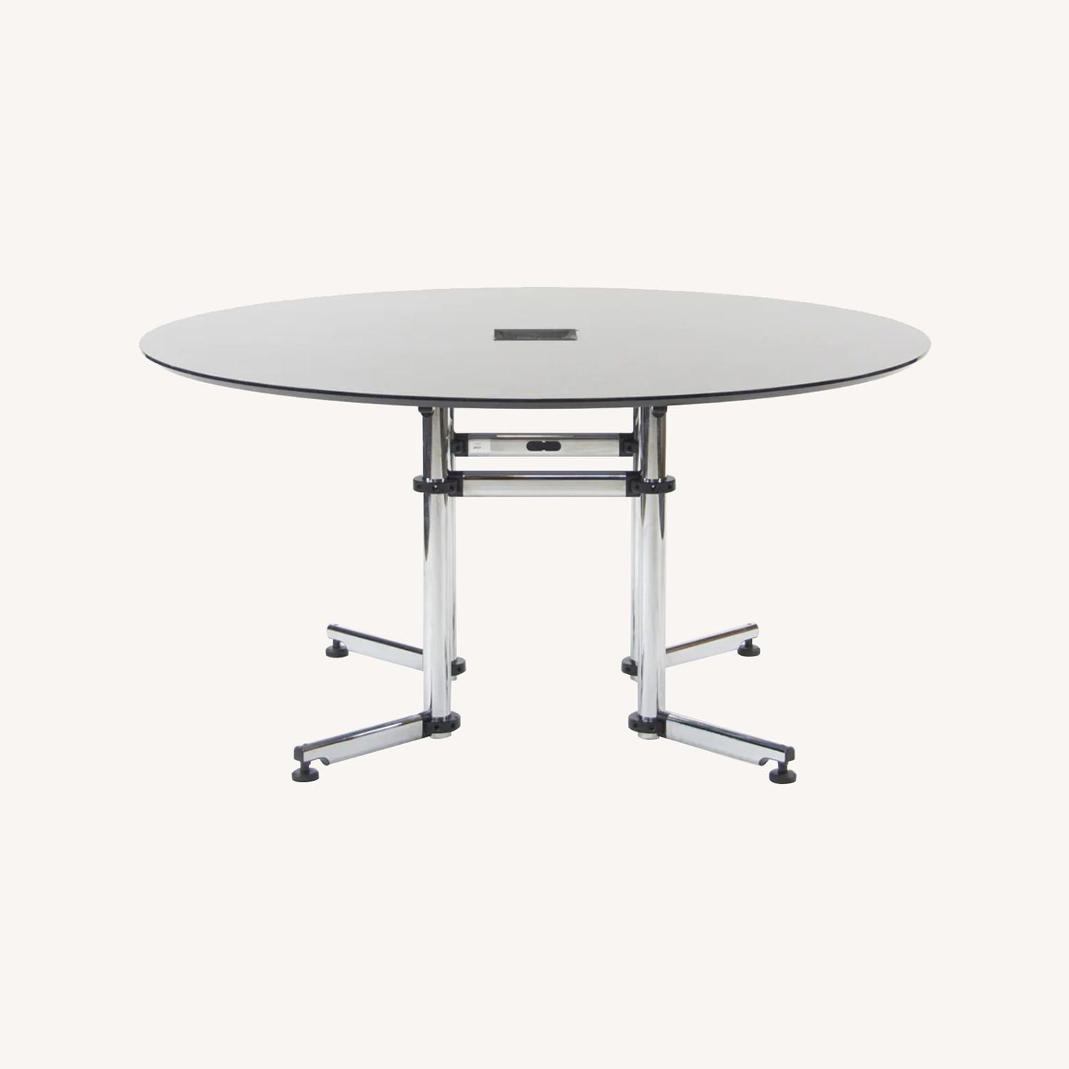 USM Kitos Black Granite Table - AptDeco