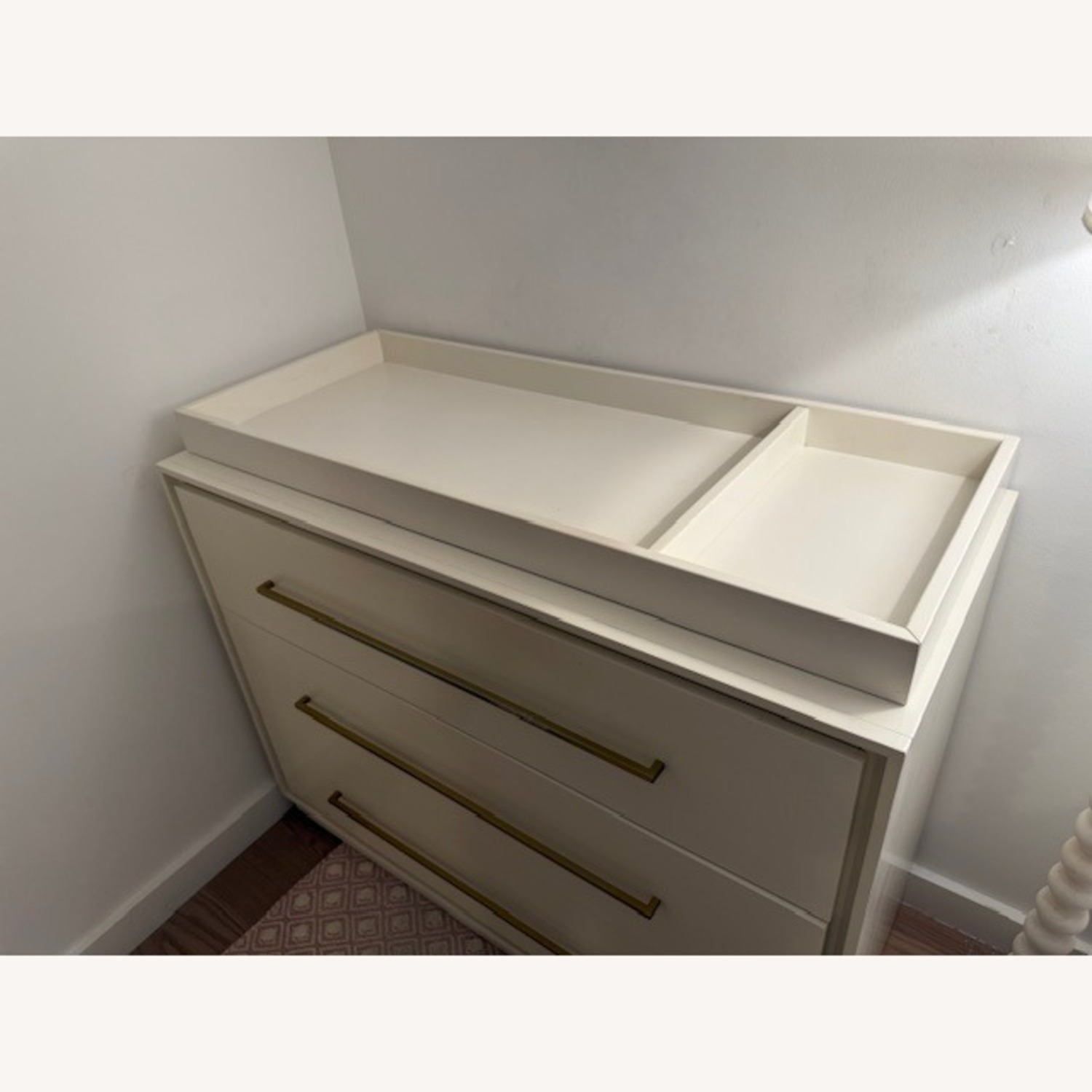 Pottery Barn 3 Drawer Dresser & Changing Topper - AptDeco