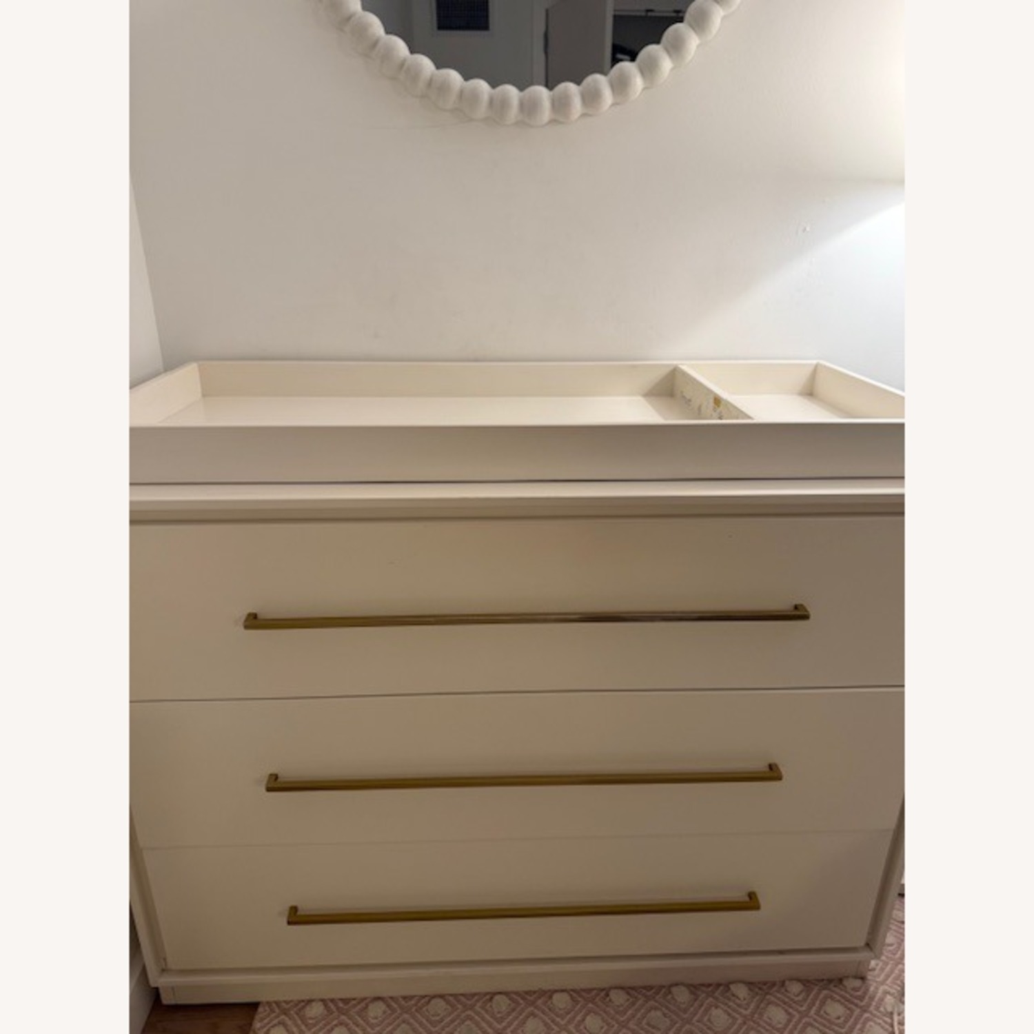 Pottery Barn 3 Drawer Dresser & Changing Topper - AptDeco