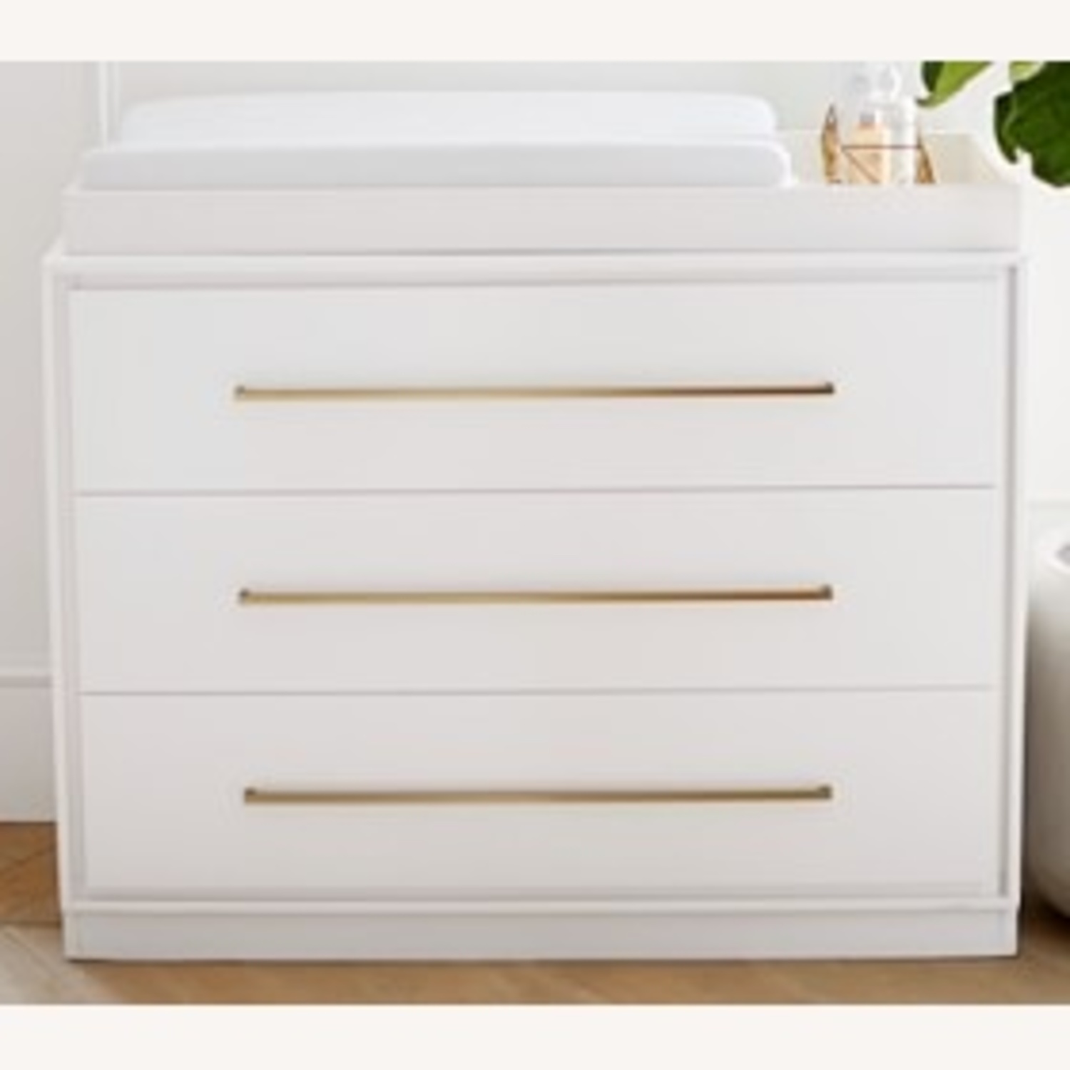 Pottery Barn 3 Drawer Dresser & Changing Topper - AptDeco