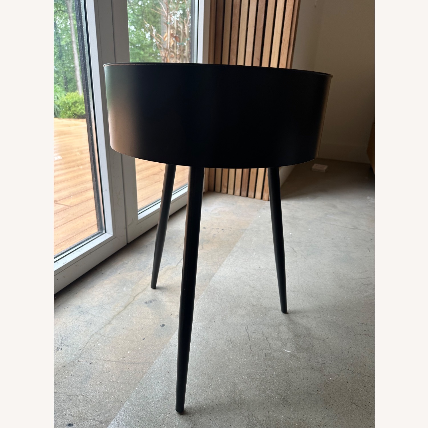 West Elm Black Mitzi Nightstand - AptDeco