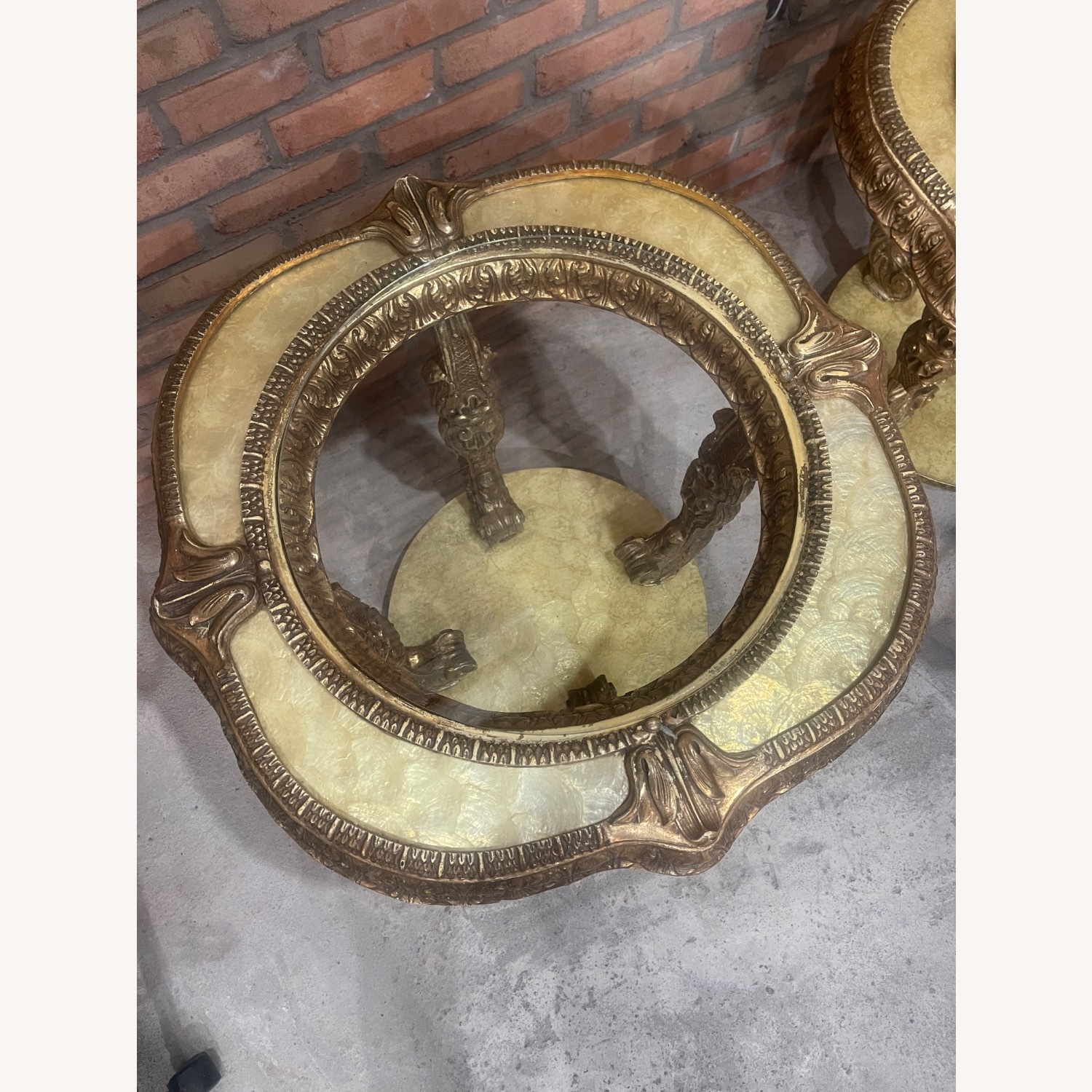 Ornate Vintage Side Tables - AptDeco