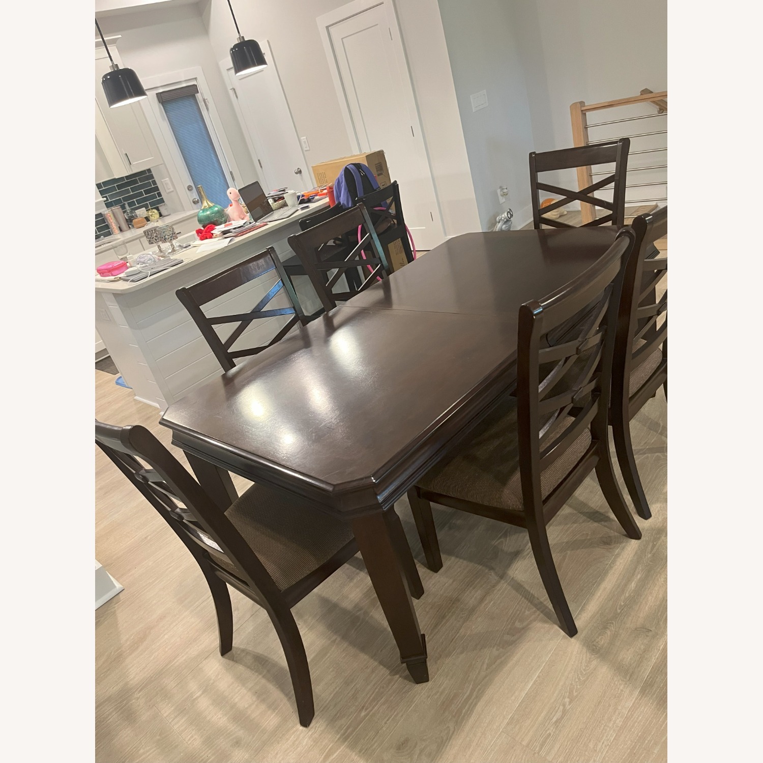 Ashley Furniture Solid Wood Extendable Dining Table - AptDeco