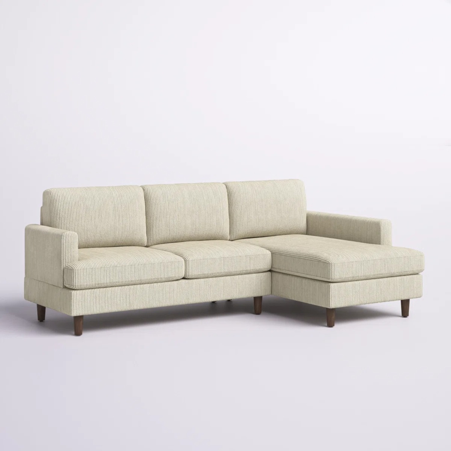 Wayfair Cream L Shaped Couch - AptDeco