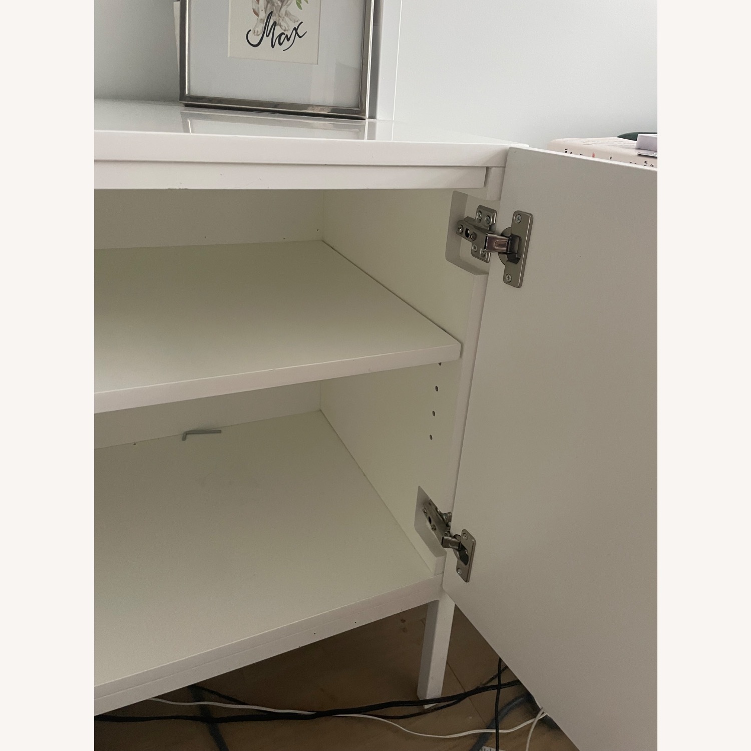 CB2 White Storage Bookshelf - AptDeco