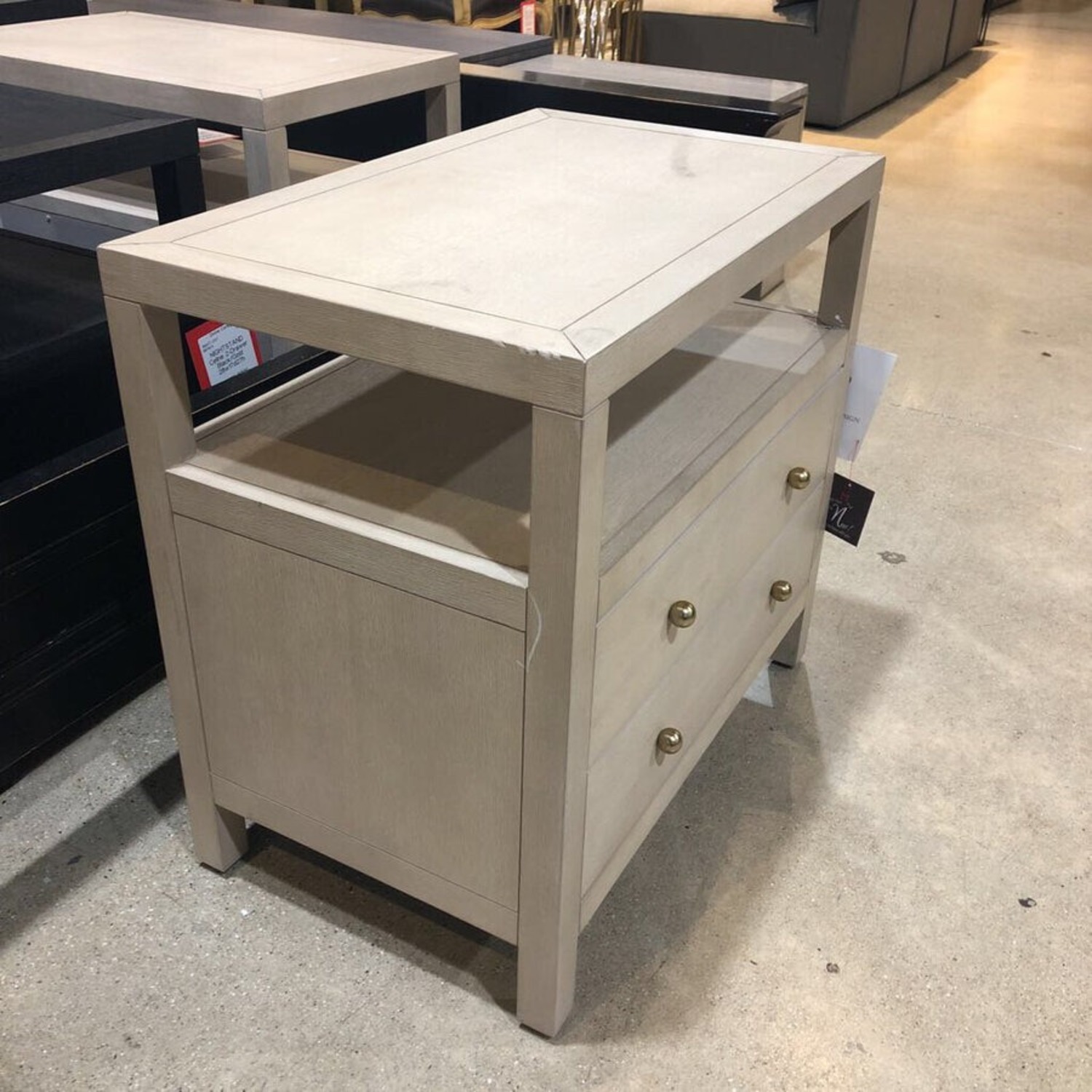 Celine 2-Drawer Nightstand Natural - AptDeco