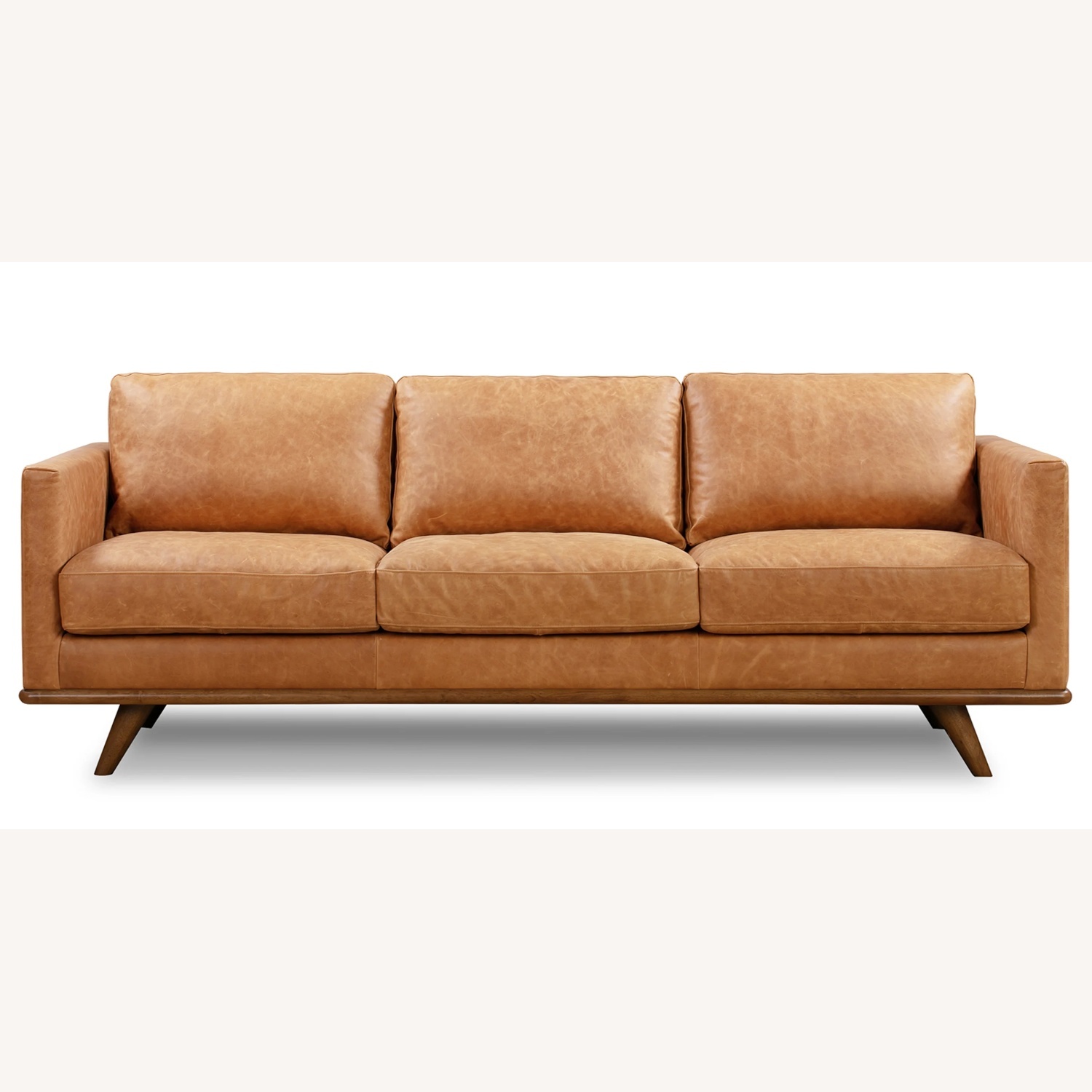 Poly and Bark Nolita Leather Couch - AptDeco