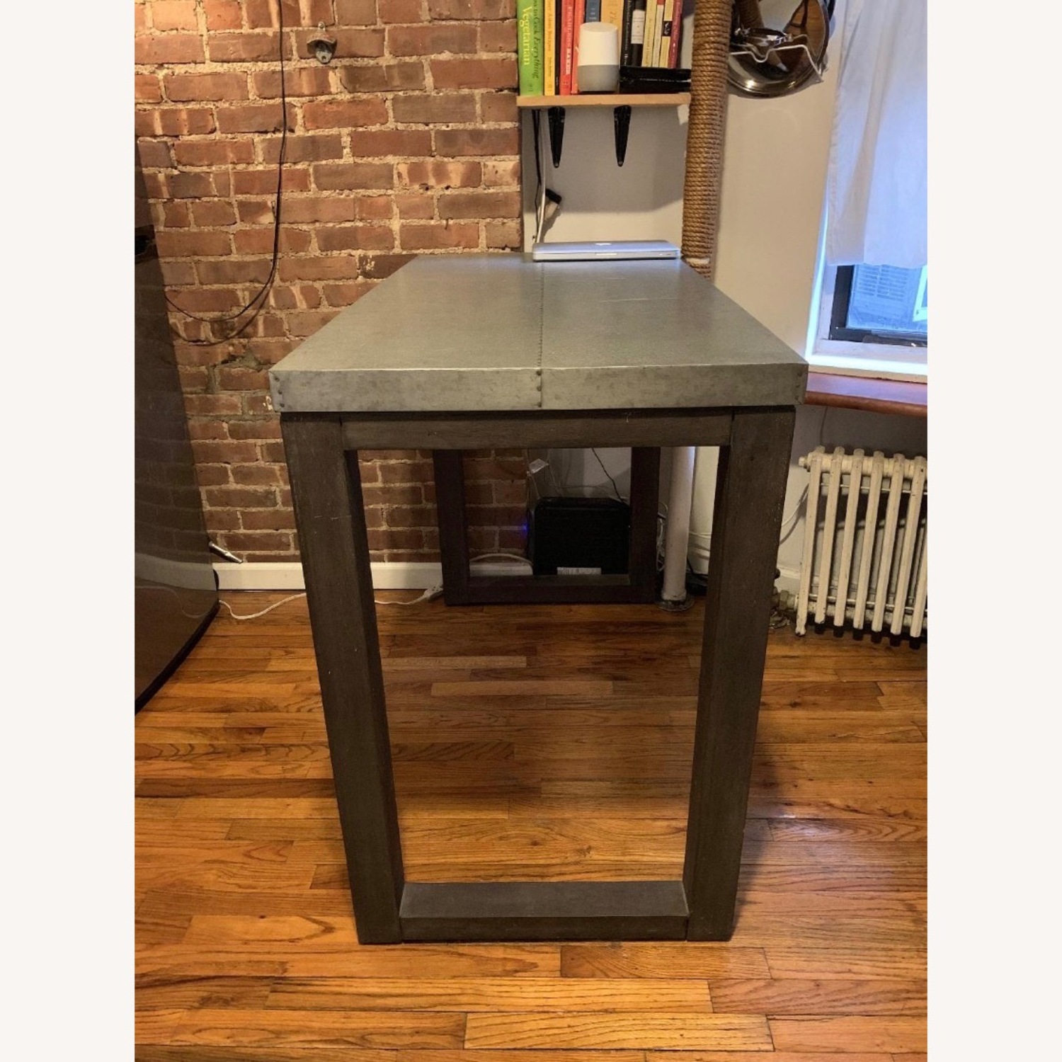 CB2 Metal Hightop Dining Table - AptDeco