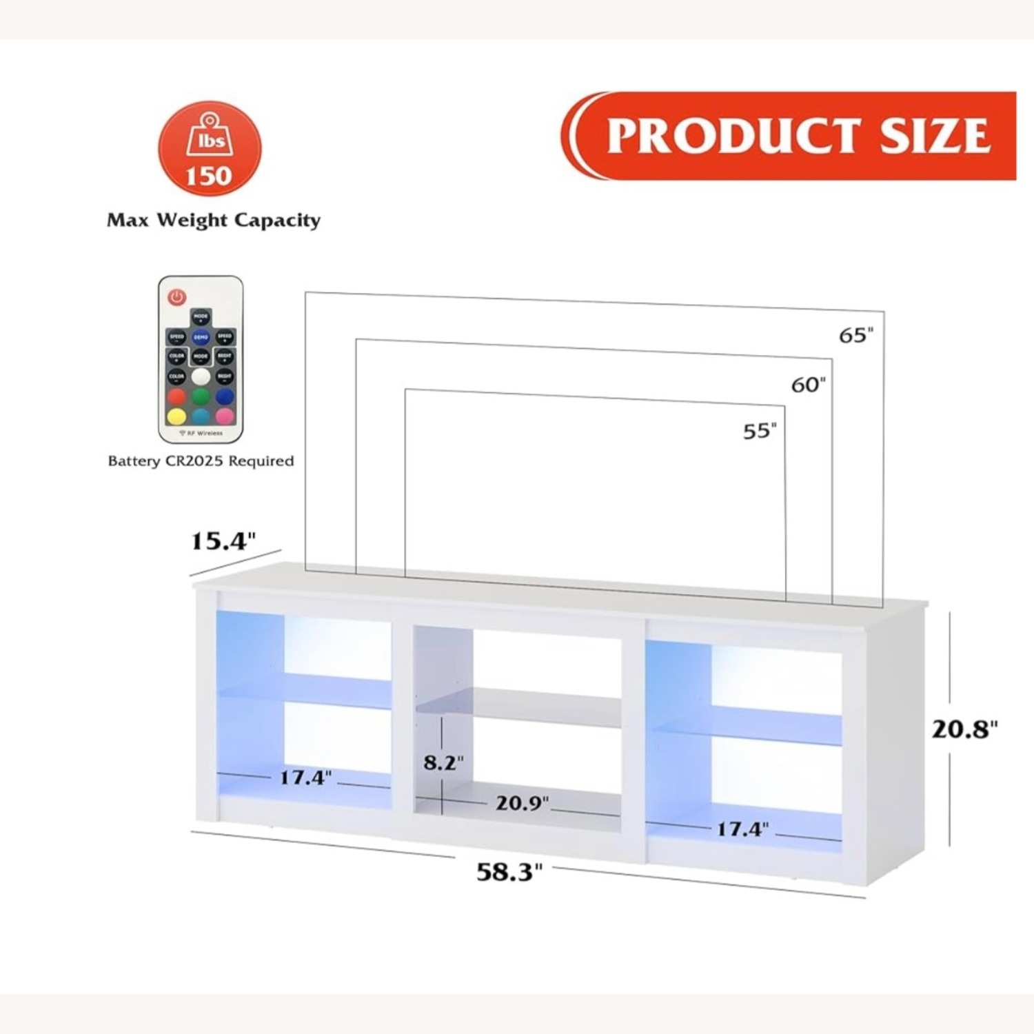 White TV Stand Bookcase - AptDeco