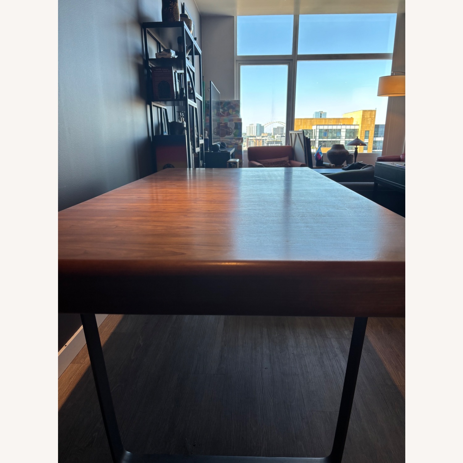 Dania Honey Cherry MCM Dining Table - AptDeco