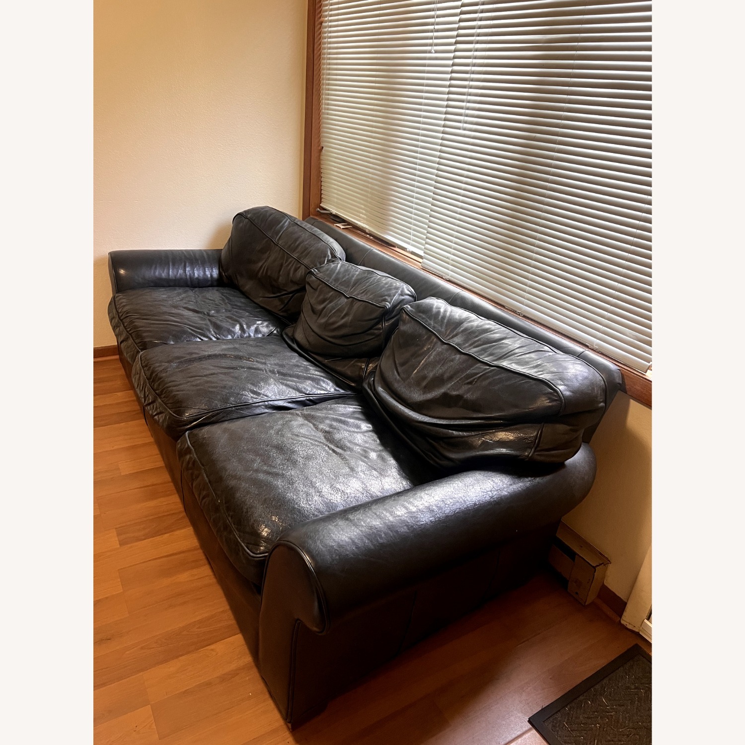 Hancock Moore Leather Couch Aptdeco