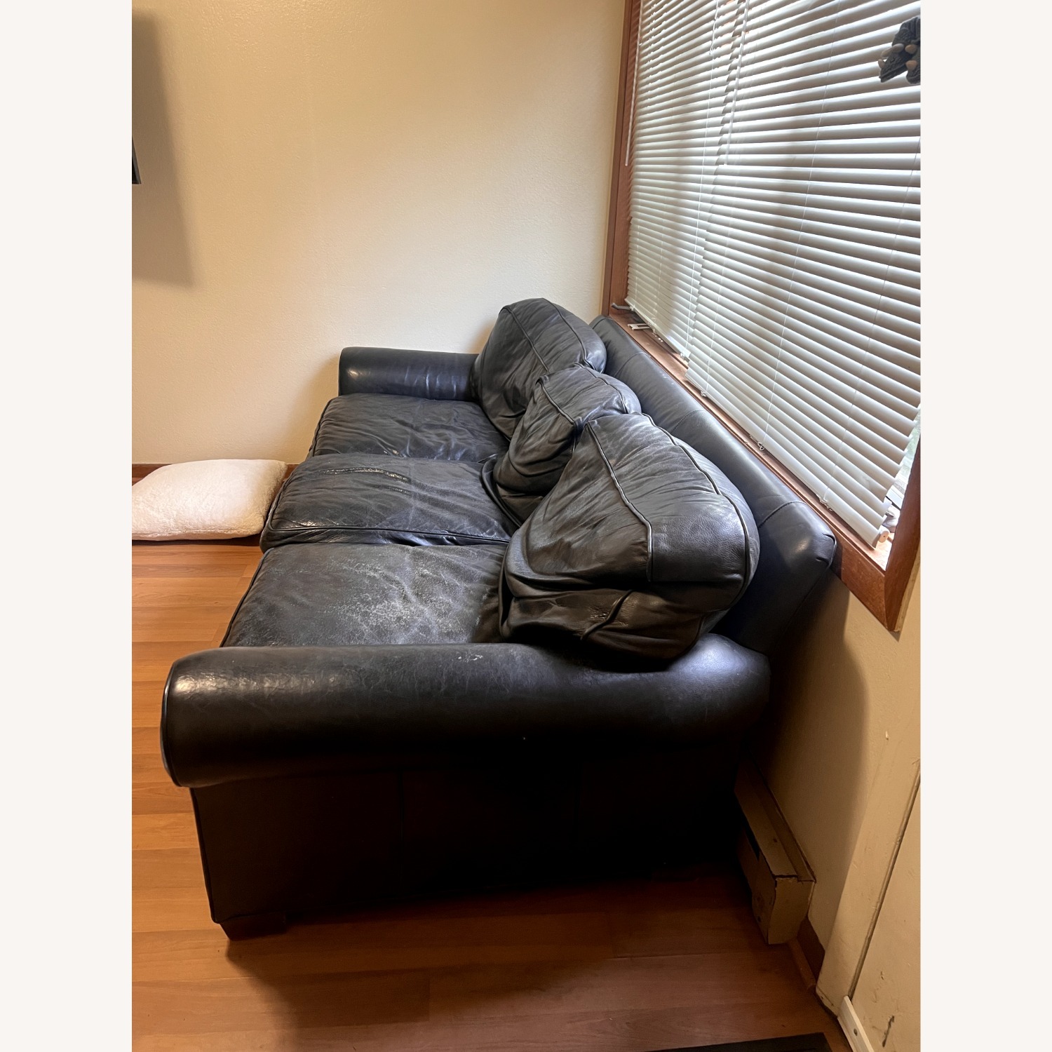 Hancock Moore Leather Couch Aptdeco