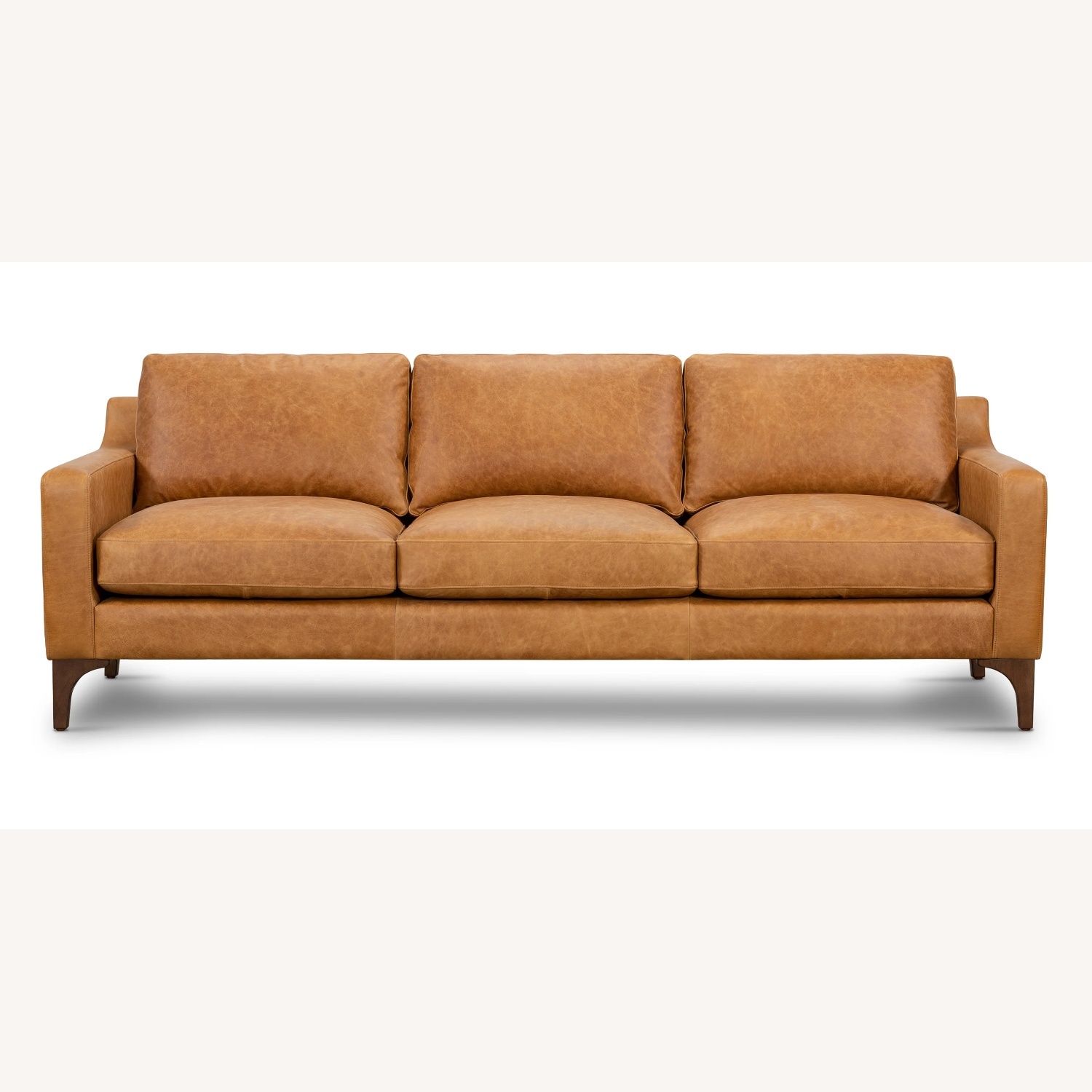 Poly & Bark Sorrento Leather Couch - AptDeco