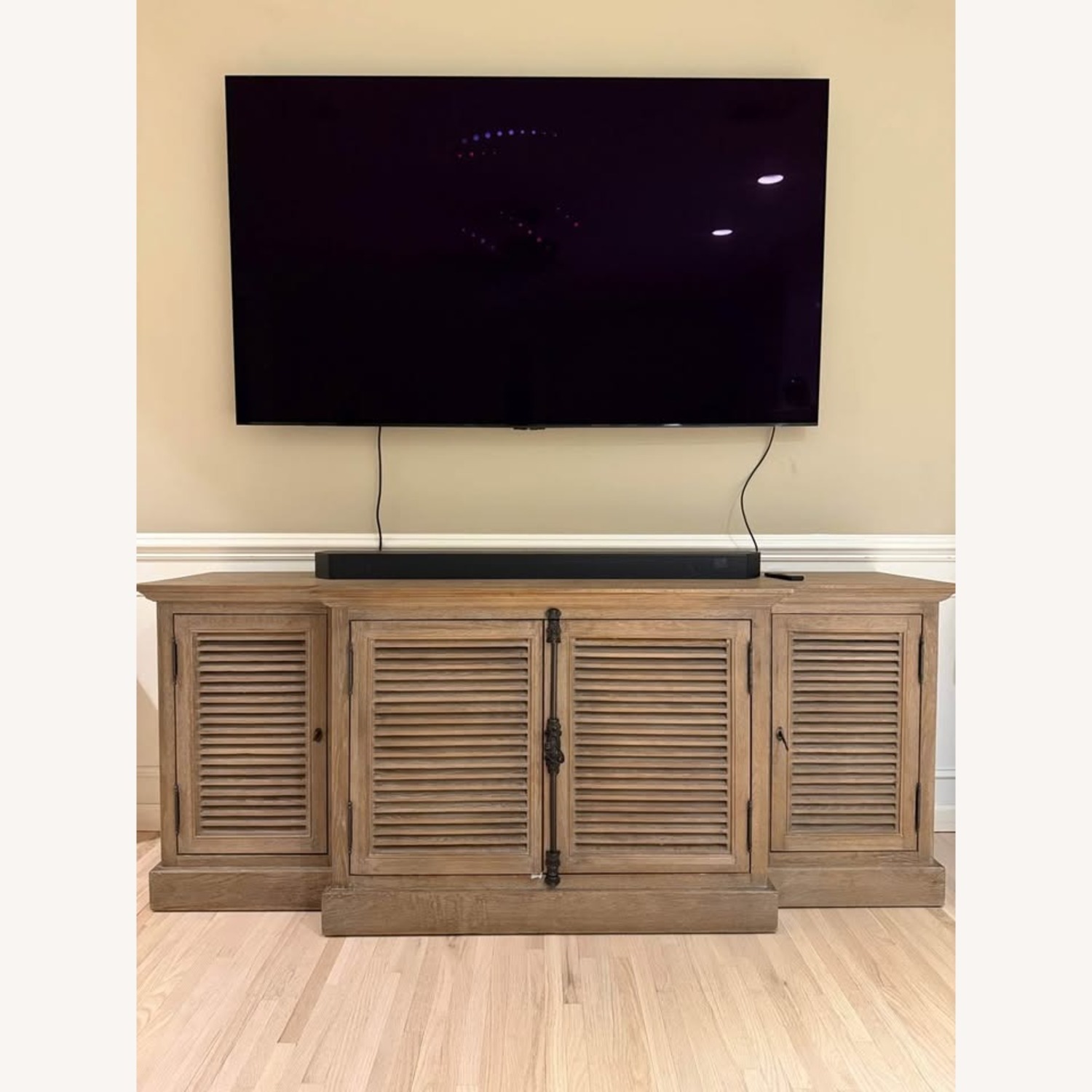 RH Shutter Media Console - AptDeco