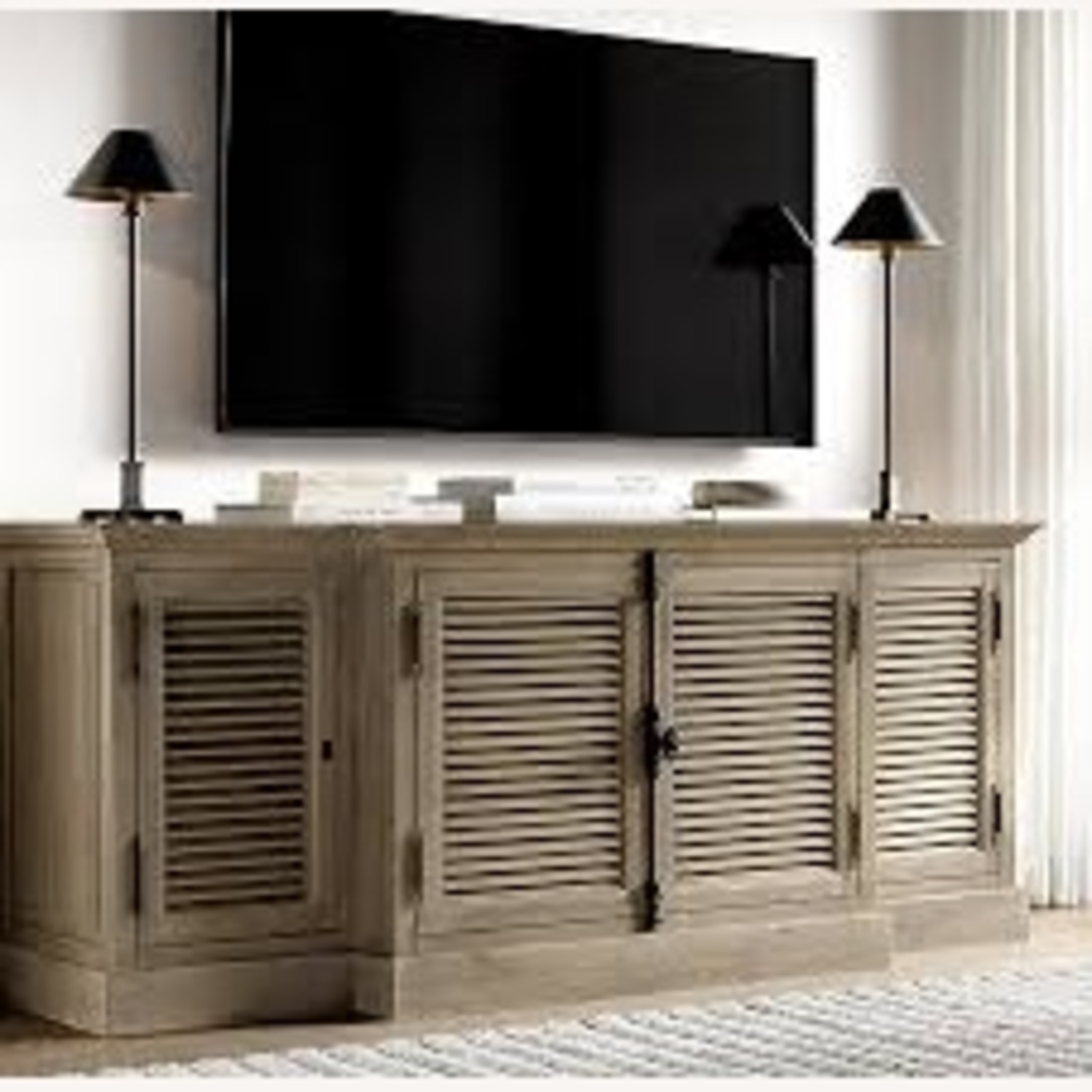 RH Shutter Media Console - AptDeco