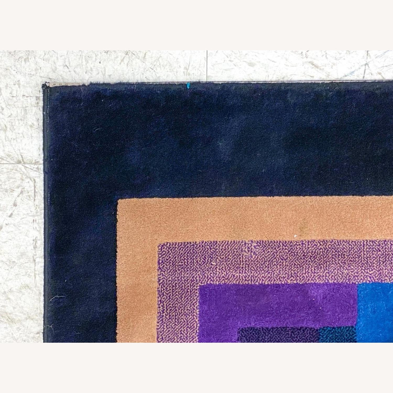 Vintage Missoni Wool Rug Graphic Italian Design - AptDeco