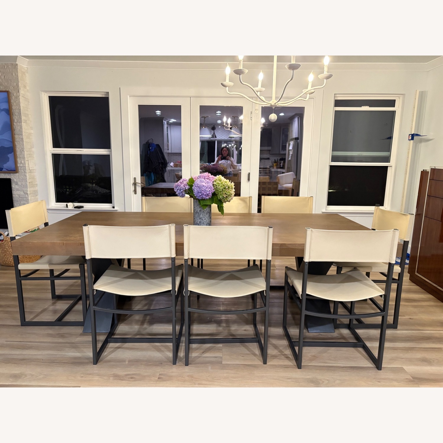 Williams Sonoma Navarro Metal Dining Chairs - AptDeco